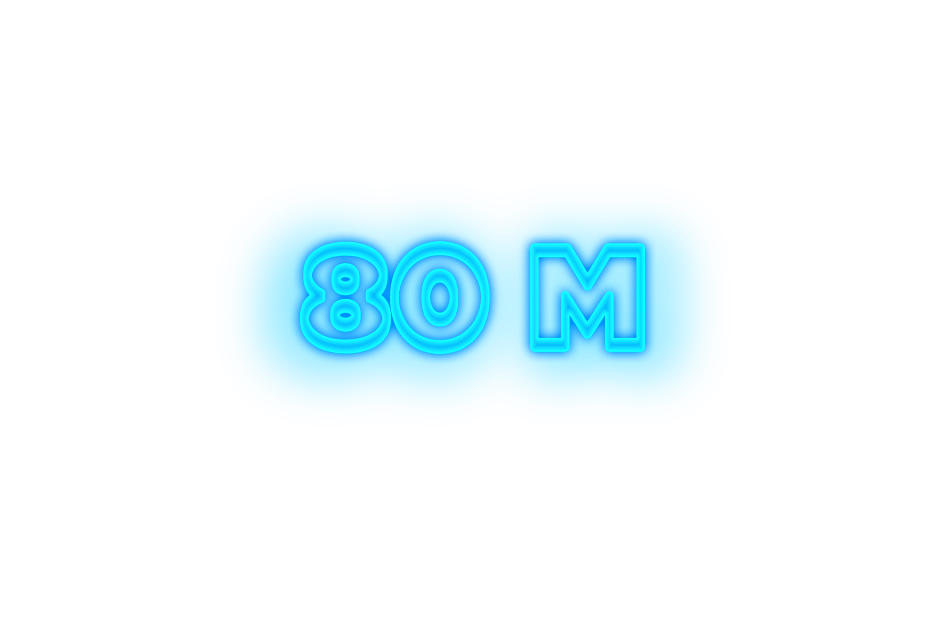 80 Million Subscribers Celebration Greeting Number With Glow Design 80-million-subscribers-celebration-greeting-number-with-glow-design
