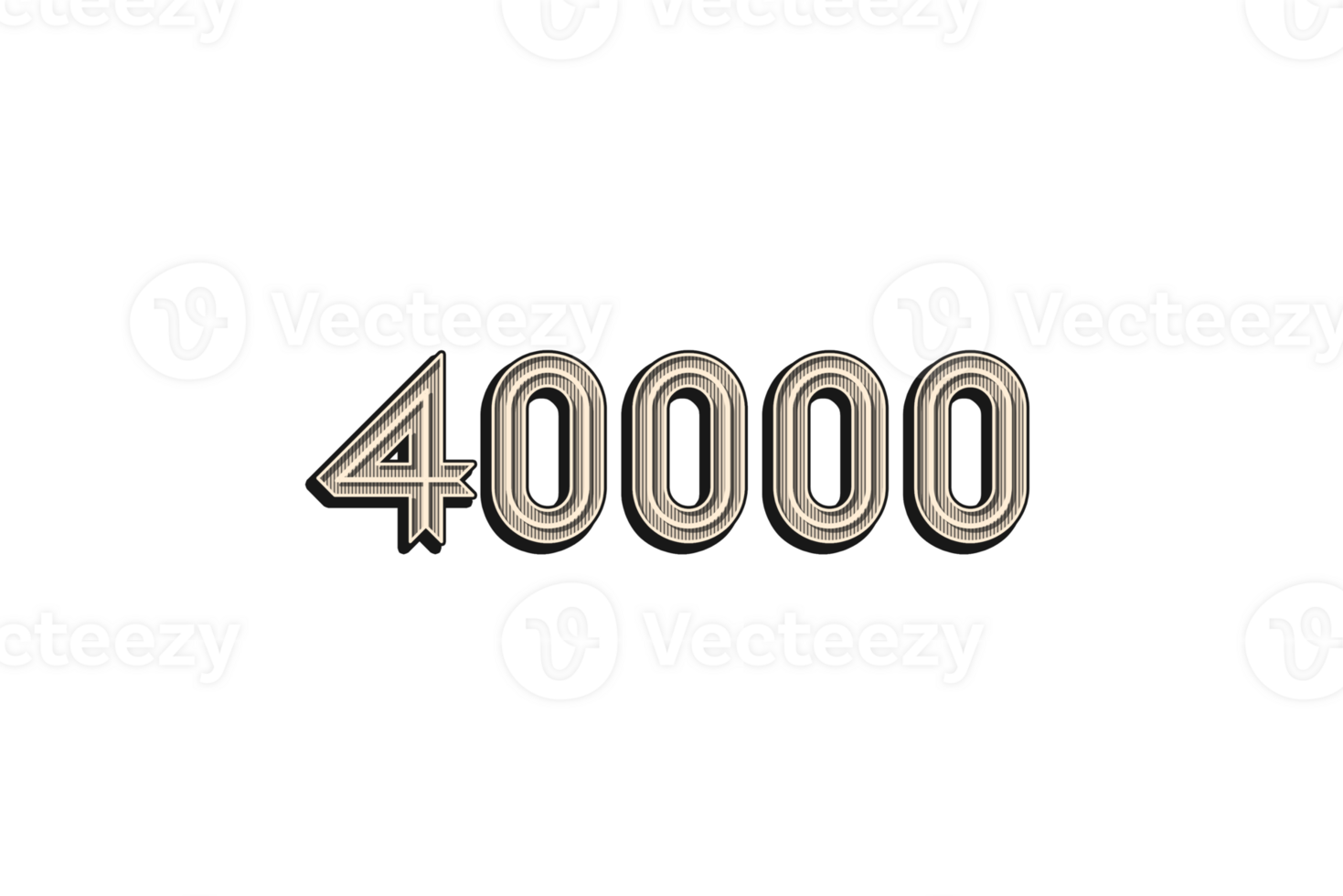 40000 suscriptores celebracion saludo número con Clásico diseño 23431017 PNG