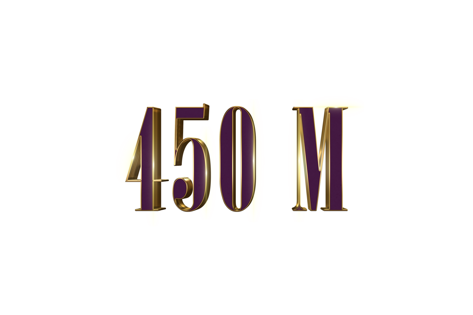 450 Million Subscribers Celebration Greeting Number With Luxury Design 450-million-subscribers-celebration-greeting-number-with-luxury-design