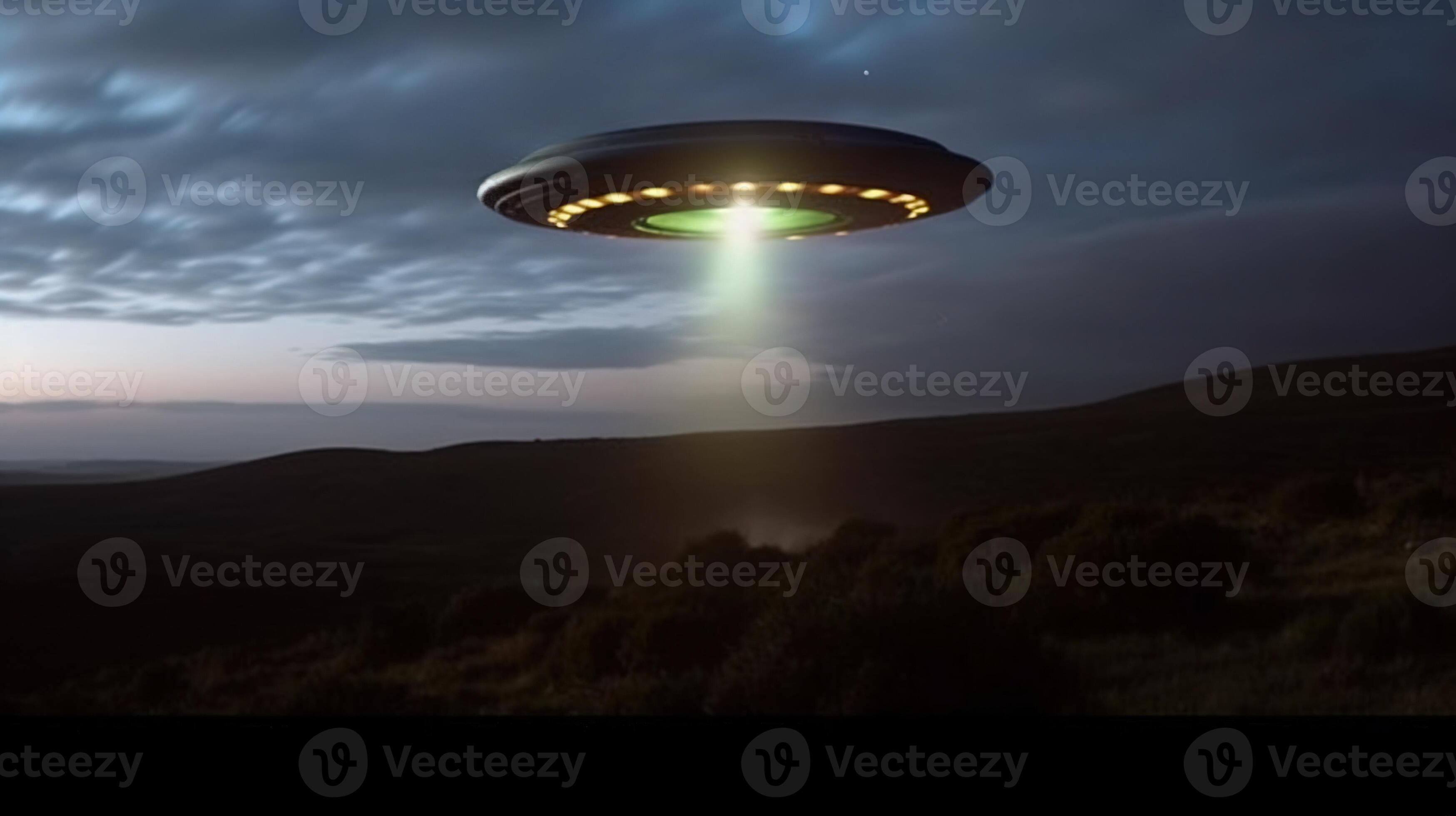 UFO, digital art illustration, 23432254 Stock Photo at Vecteezy