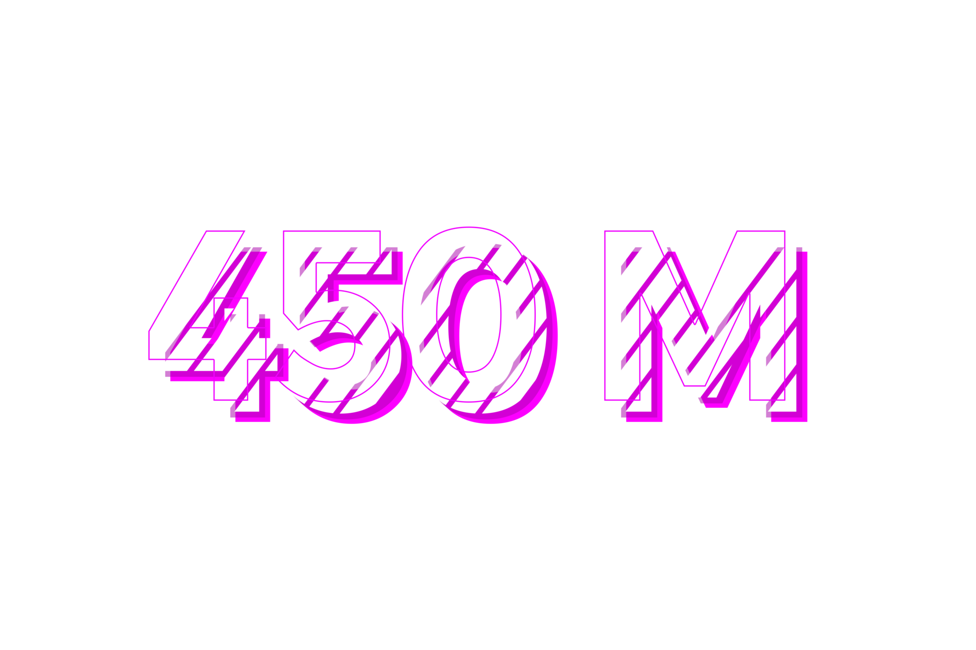 450 Million Subscribers Celebration Greeting Number With Stripe Design 450-million-subscribers-celebration-greeting-number-with-stripe-design