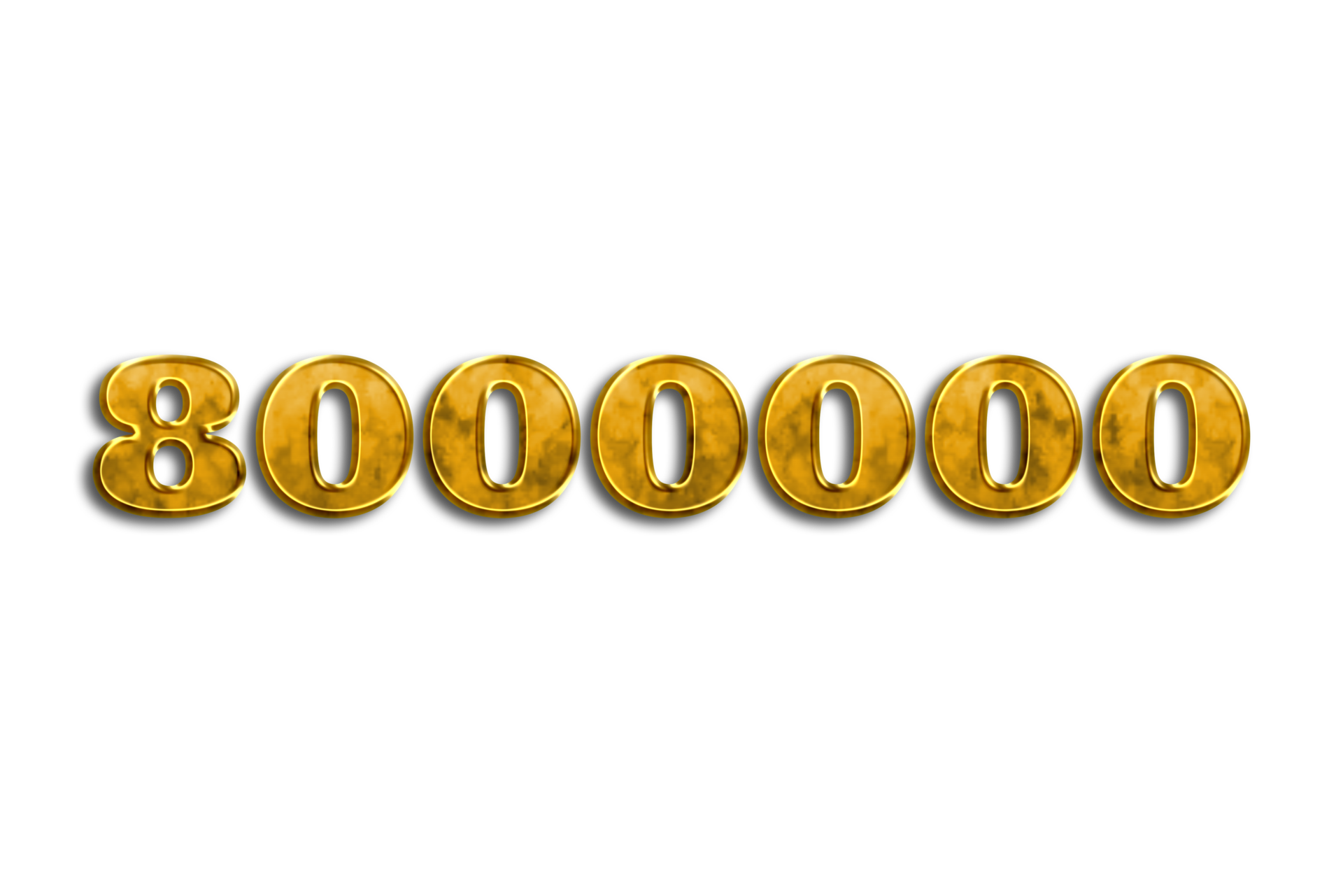 8000000 Subscribers Celebration Greeting Number Golden With Design 8000000-subscribers-celebration-greeting-number-golden-with-design