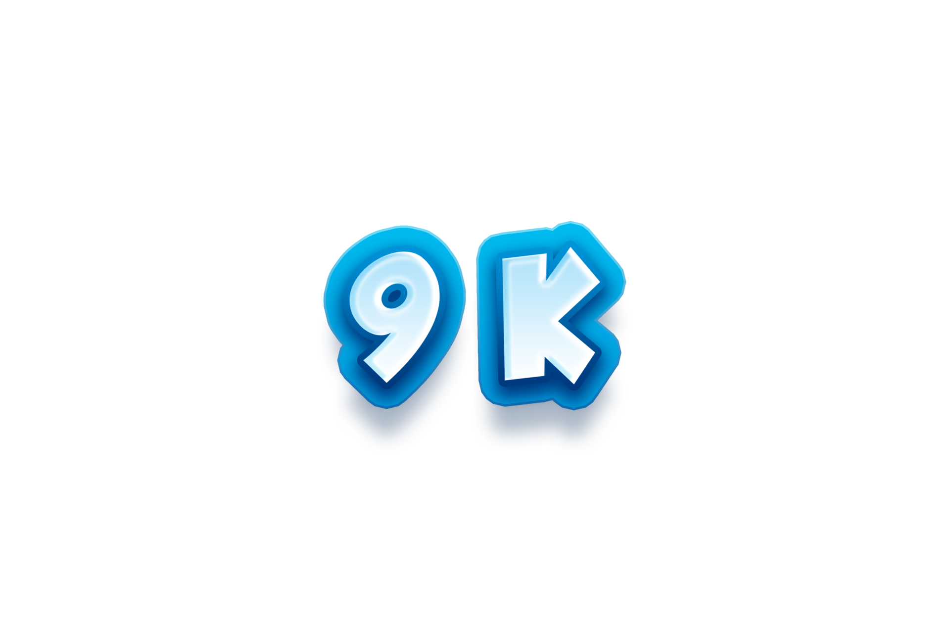 Free 9 9 K Suscriptores Celebracion Saludo Número Con Modren Azul