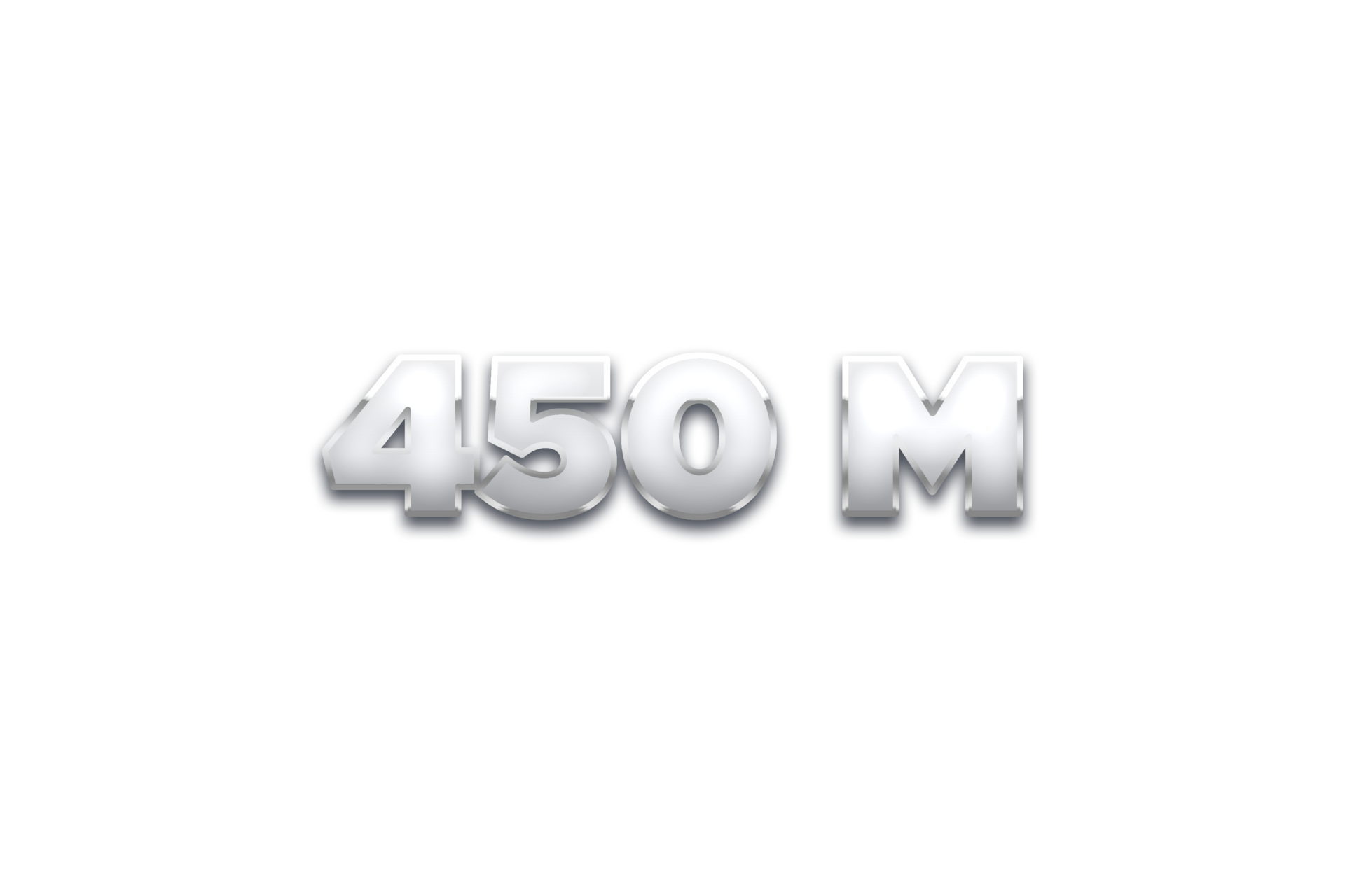 450 Million Subscribers Celebration Greeting Number With Metal Design 450-million-subscribers-celebration-greeting-number-with-metal-design