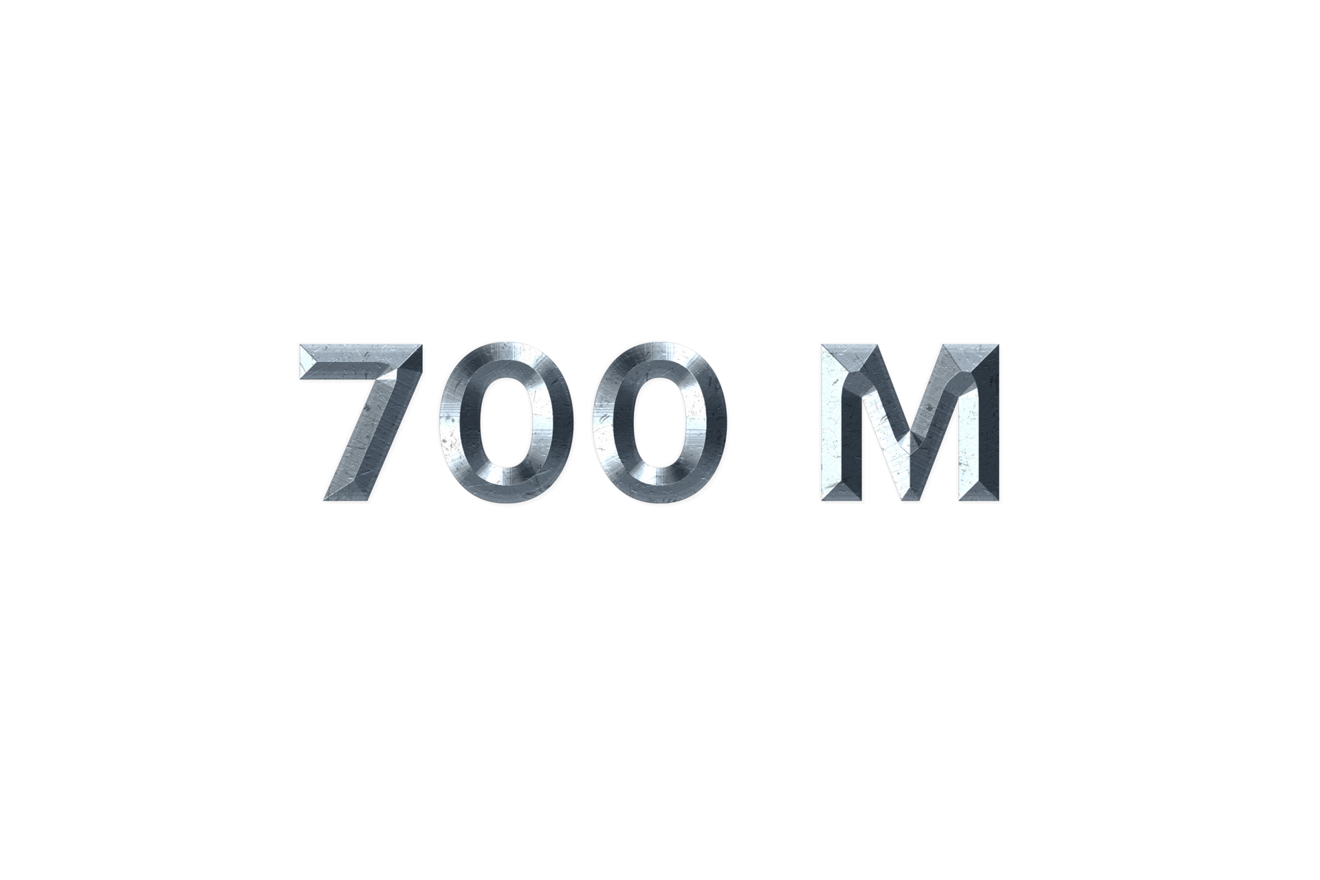 700 Million Subscribers Celebration Greeting Number With Grey Metal 700-million-subscribers-celebration-greeting-number-with-grey-metal