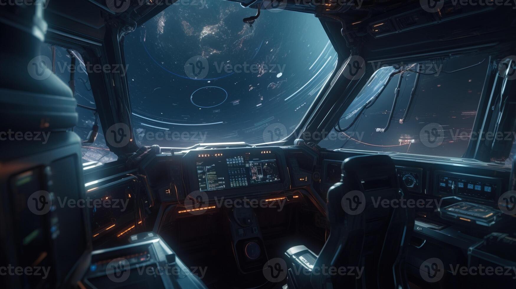 Spaceship Cockpit Concept