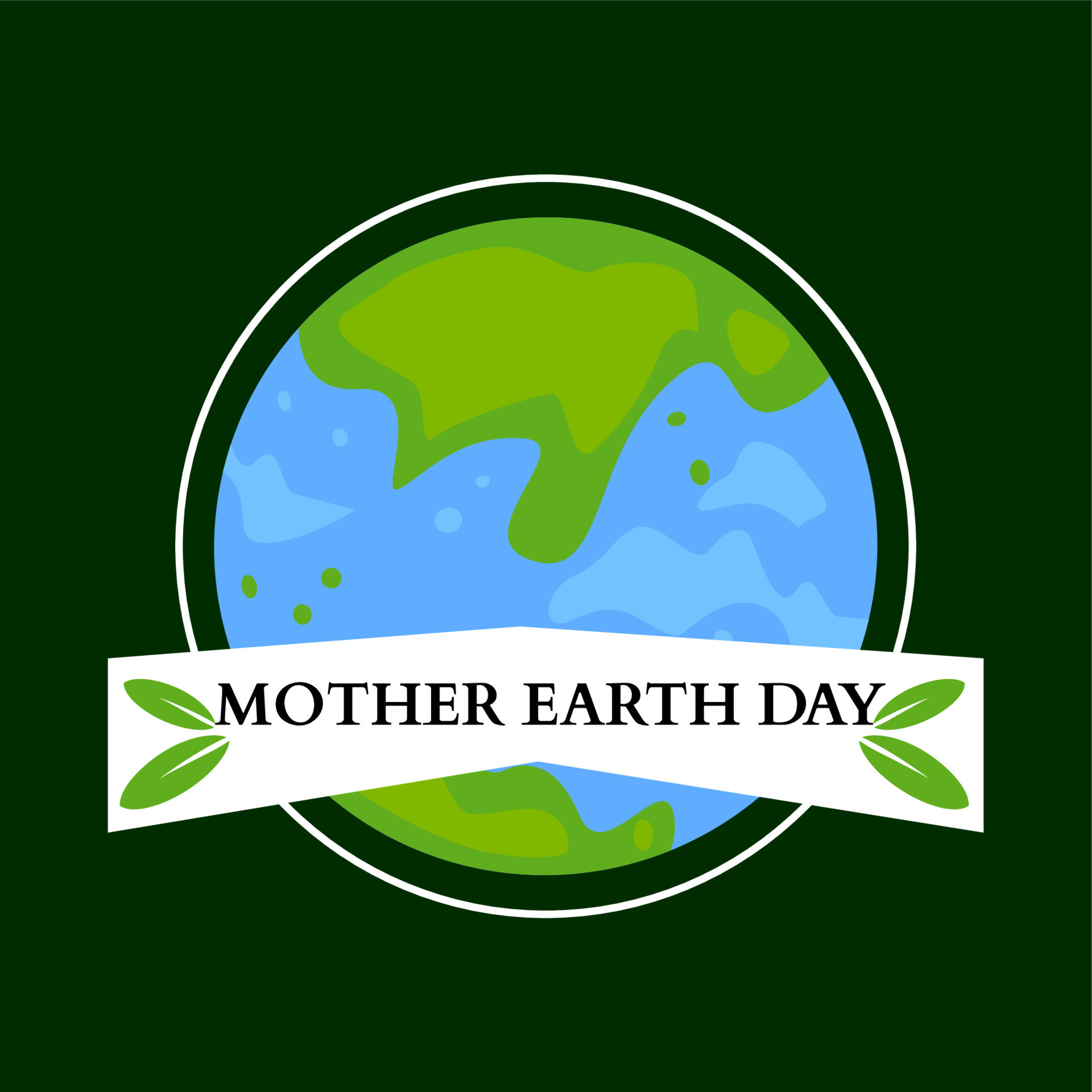 Mother Earth Day Vector Illustration Of A Happy Earth Day Celebration Safety Environment Day