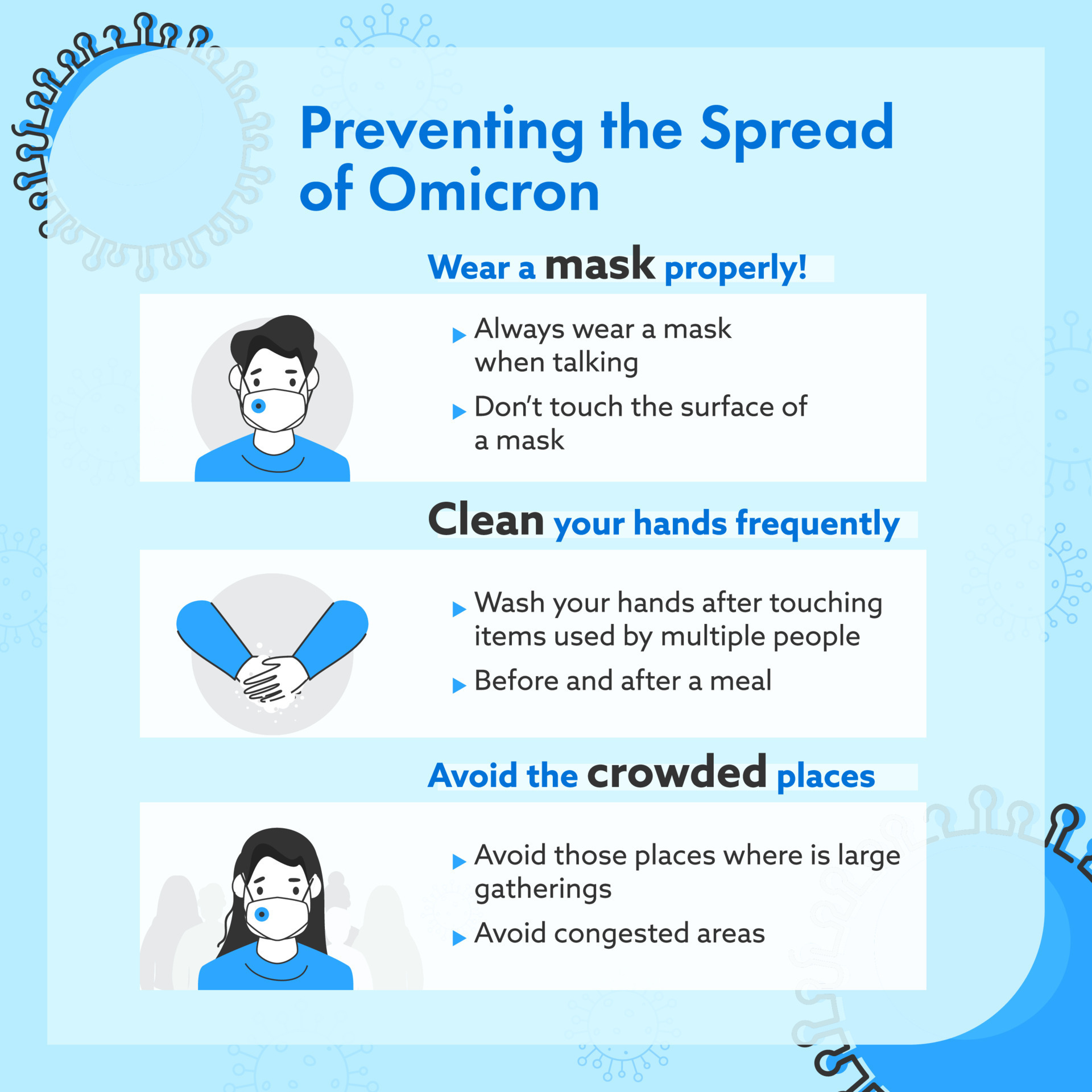 Preventing The Spread Of Omicron Concept Based Poster Or Template ... Preventing The Spread Of Omicron Concept Based Poster Or Template ...