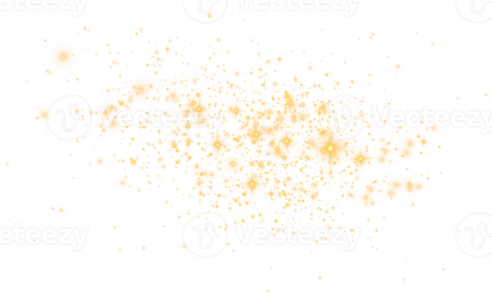 Golden glitter wave abstract illustration. Golden star dust trail sparkling particles isolated ...