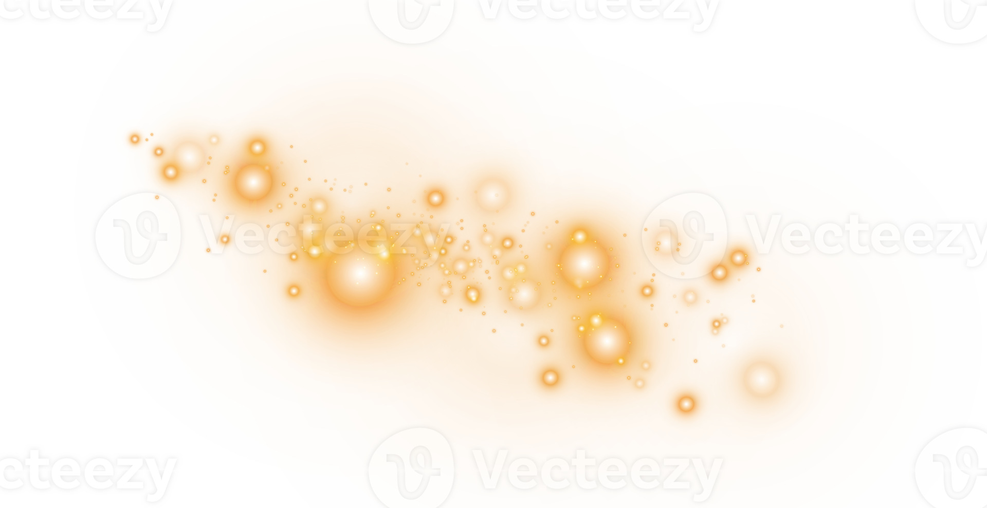 Golden glitter wave abstract illustration. Golden star dust trail sparkling particles isolated ...