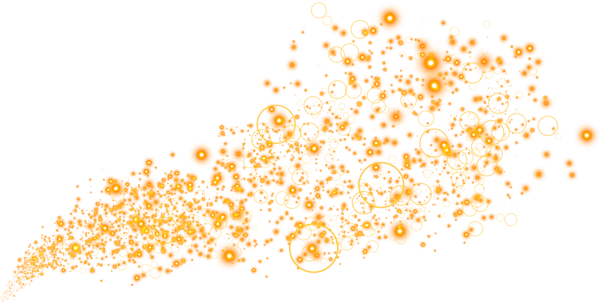 Golden glitter wave abstract illustration. Golden star dust trail sparkling particles isolated ...