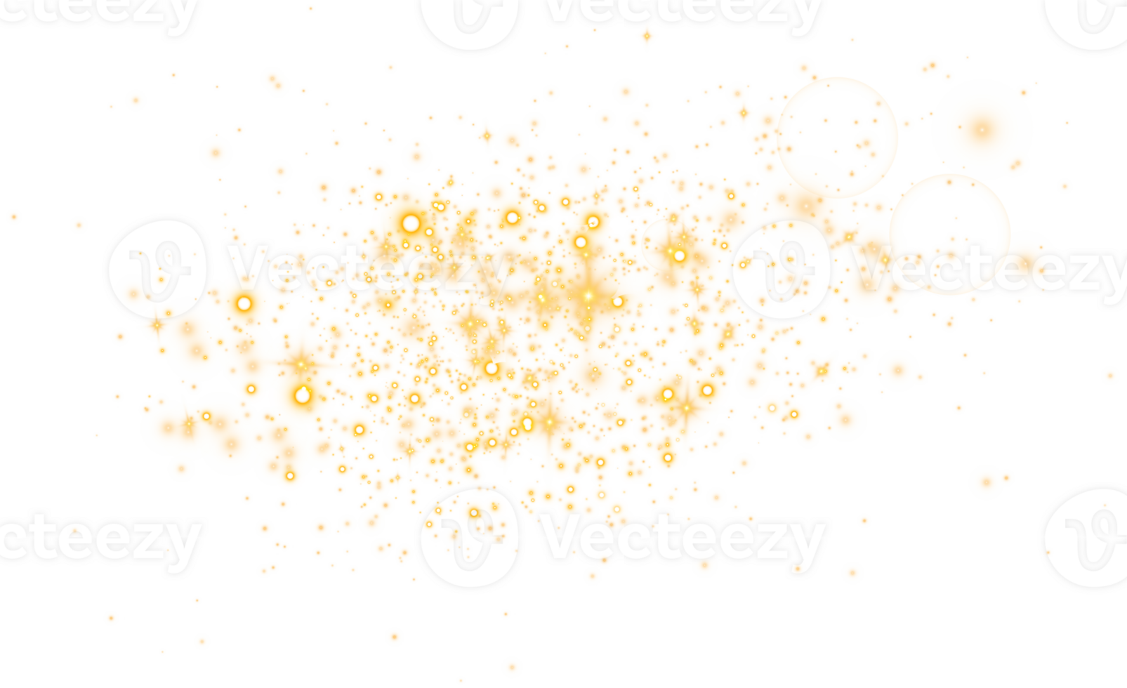 Golden glitter wave abstract illustration. Golden star dust trail sparkling particles isolated ...