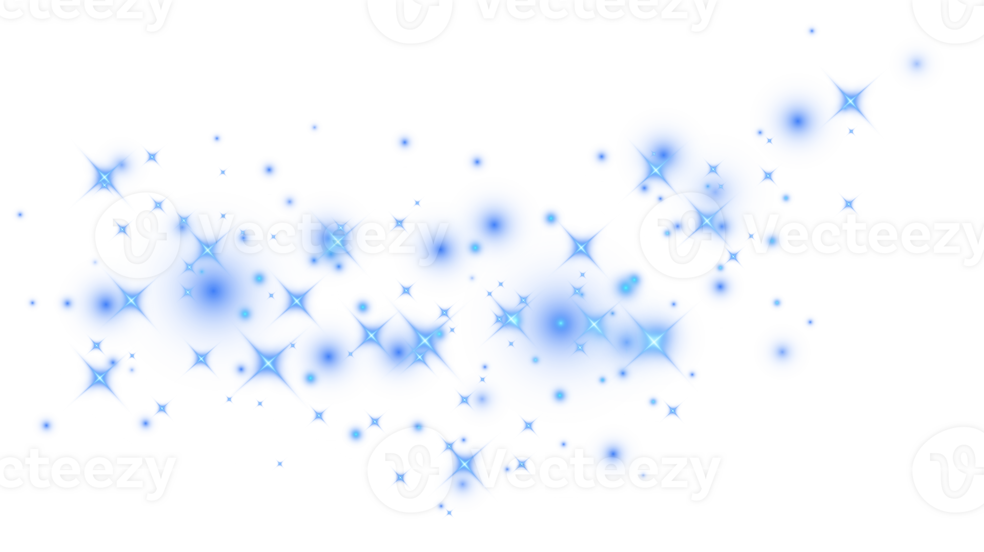 Blue glitter wave abstract illustration. Blue star dust trail sparkling particles isolated ...