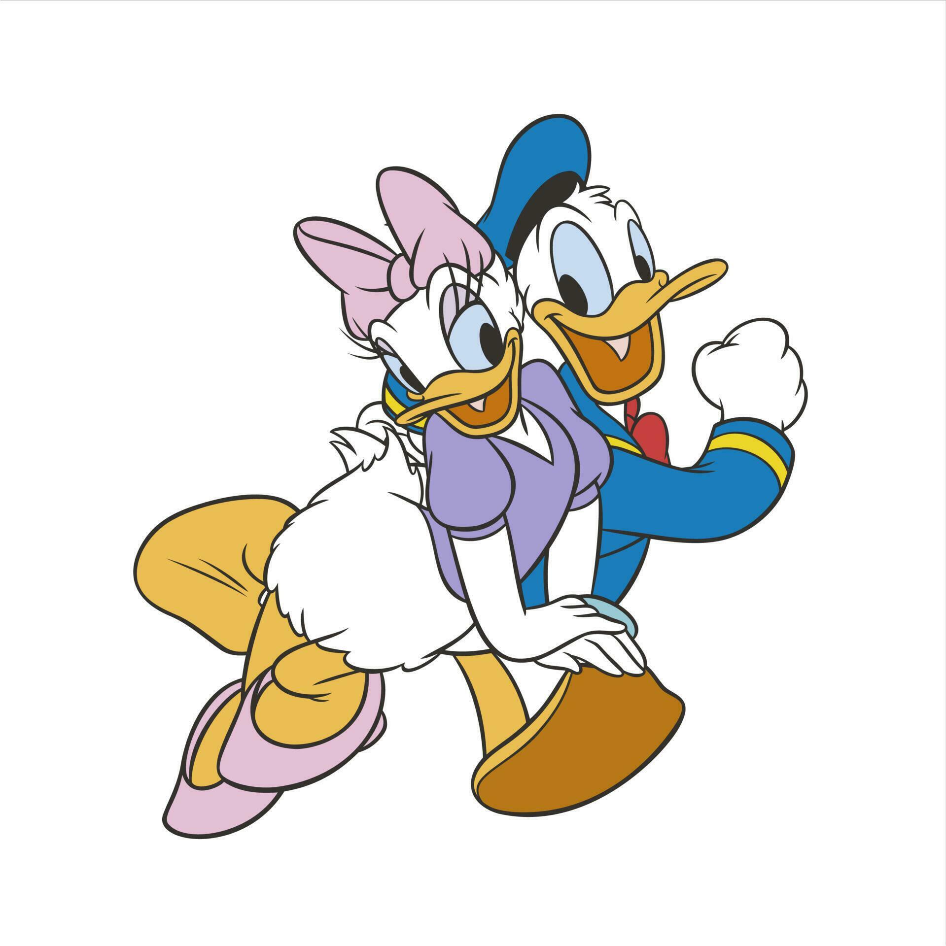 Donald Duck And Daisy Duck Vector Editorial 23450360 Vector Art At Vecteezy