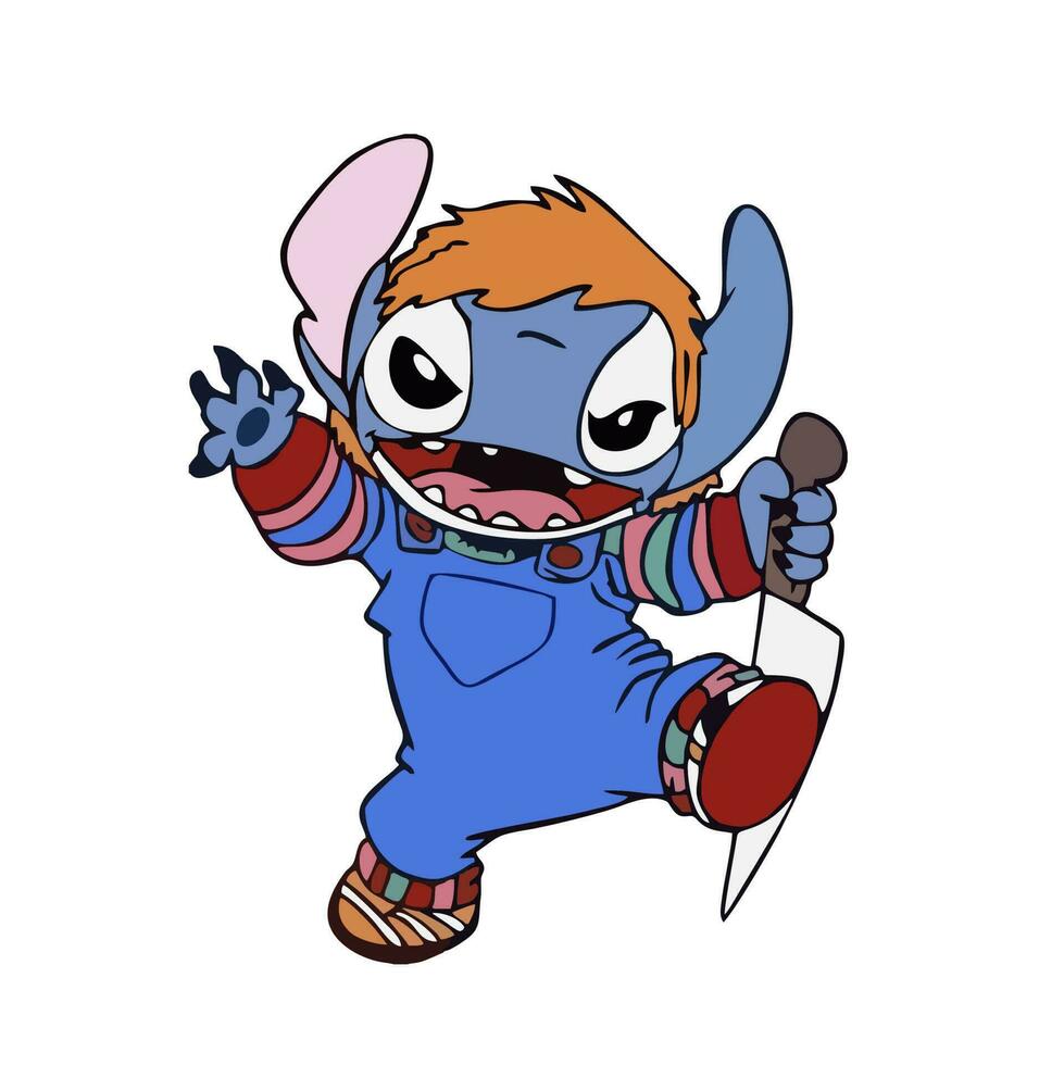 Lilo And Stitch Cartoon Poses Vector Editorial 23450415 Vector Art At Vecteezy