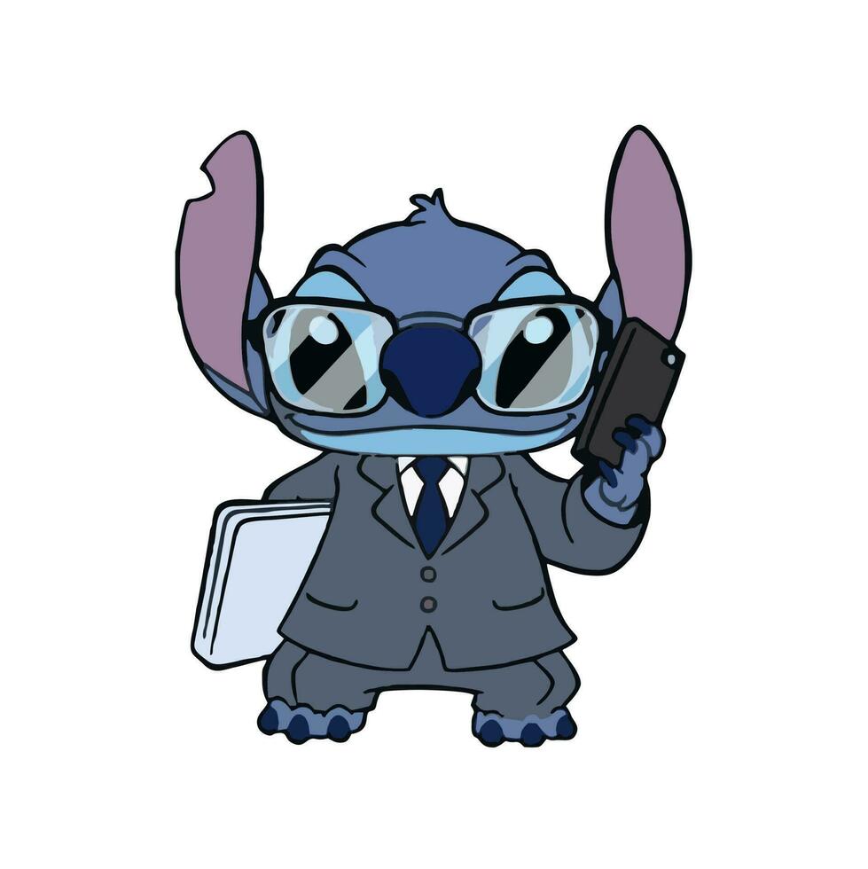 Lilo And Stitch Cartoon Poses Vector Editorial 23450432 Vector Art At
