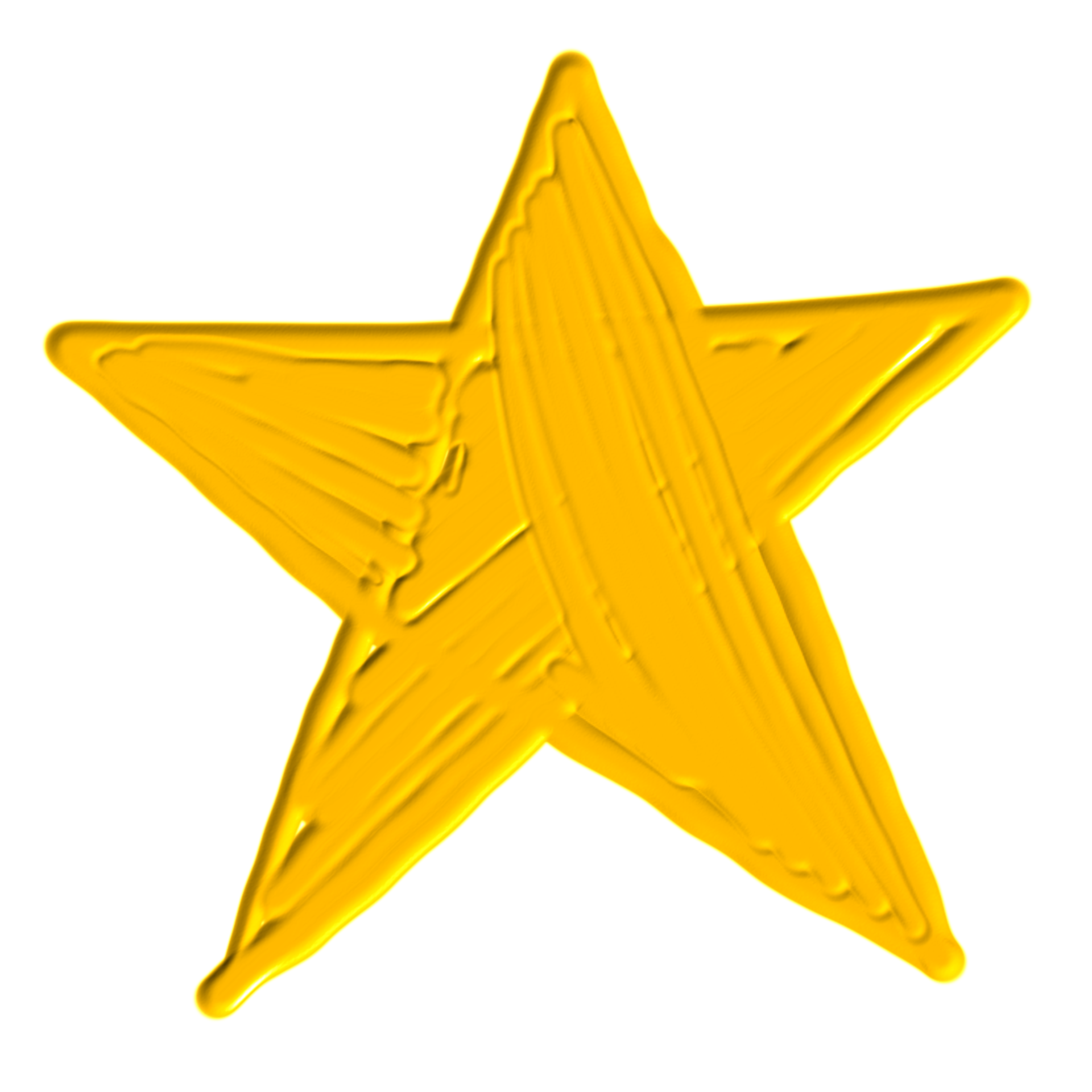 yellow star painted 23451018 PNG