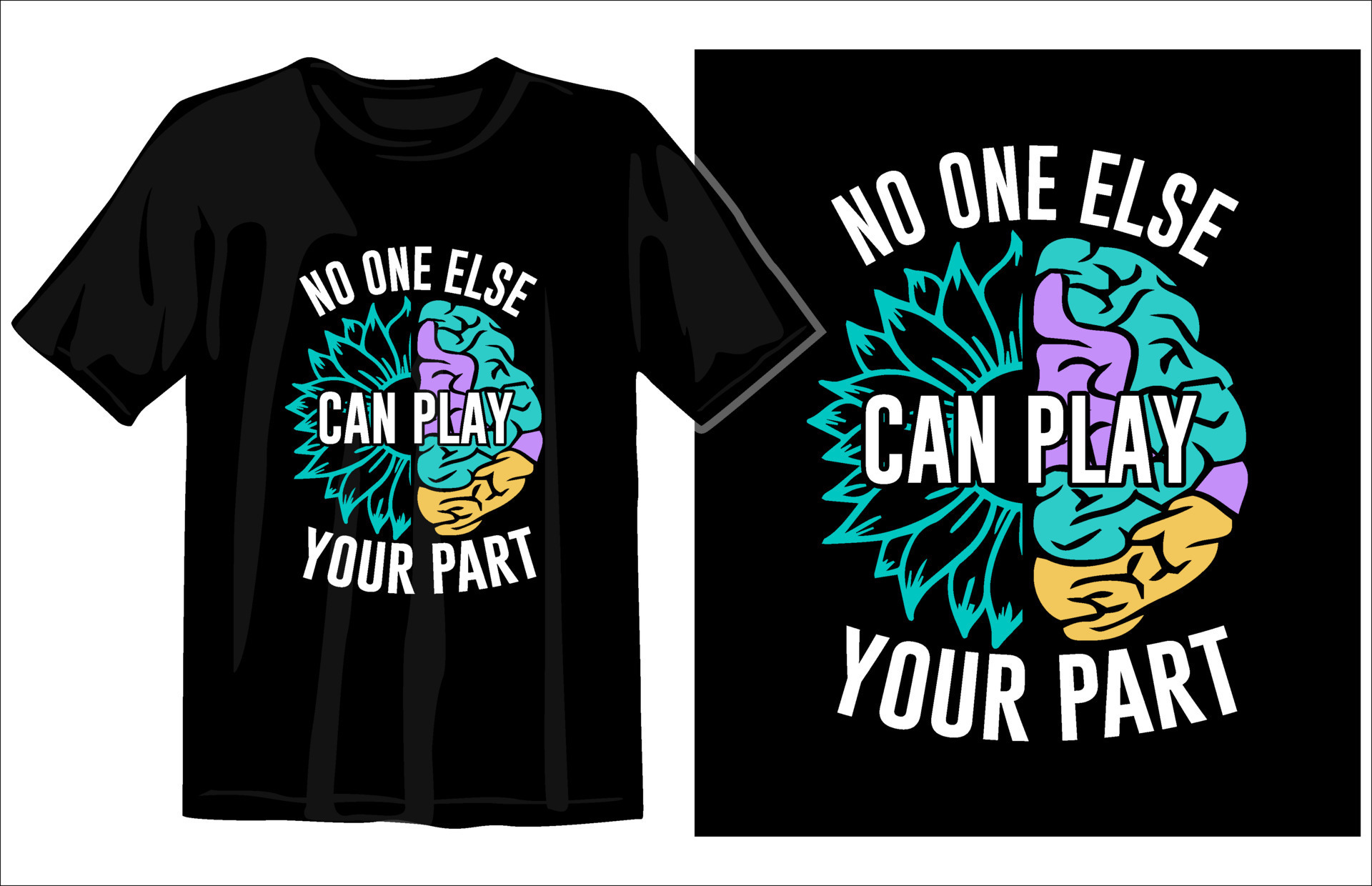 Brain cancer awareness t-shirt, Mental Health Awareness t-shirt design ... Brain cancer awareness t-shirt, Mental Health Awareness t-shirt design ...