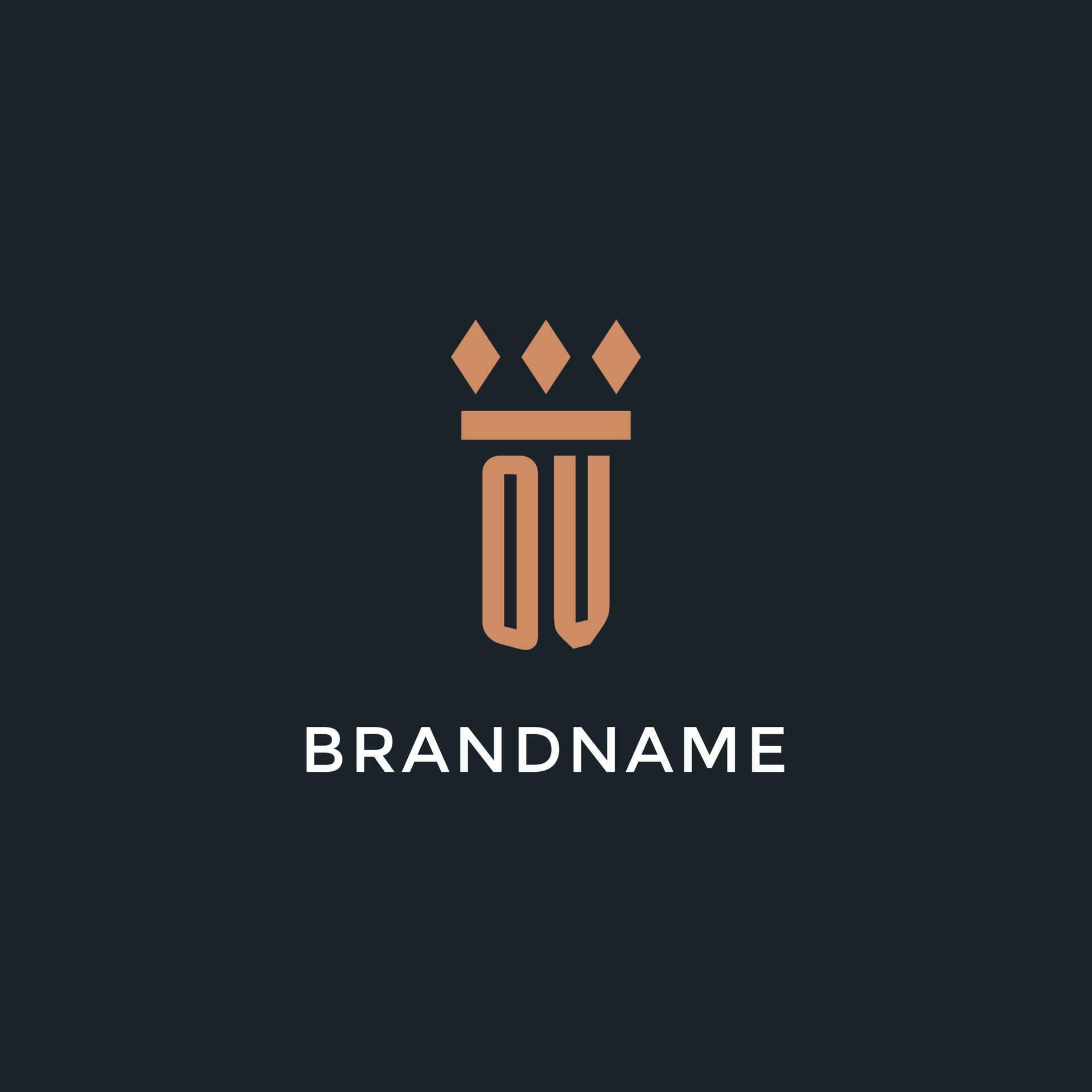 OV logo initial with pillar icon design, luxury monogram style logo for ... OV logo initial with pillar icon design, luxury monogram style logo for ...