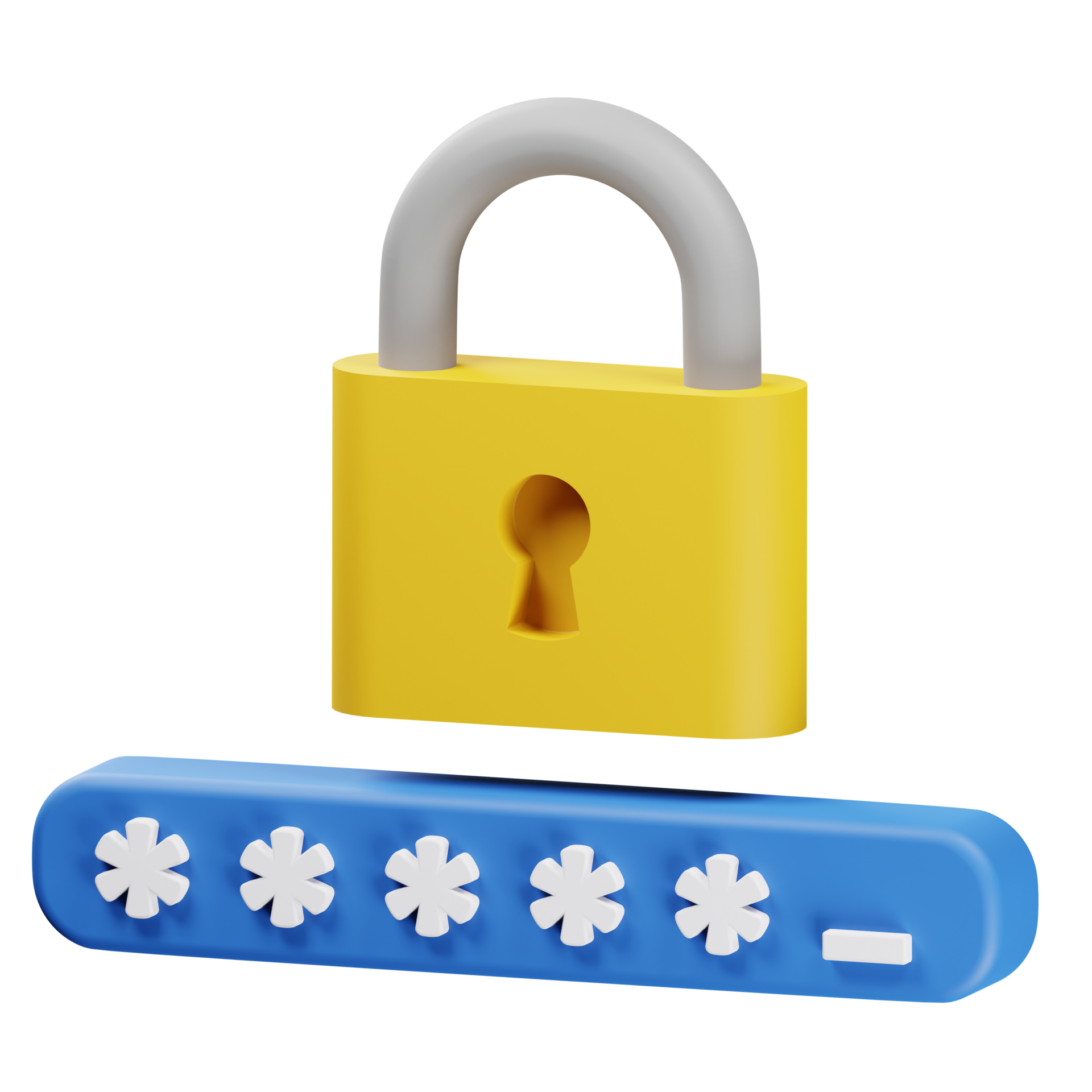 3d Password protected icon 23454825 PNG 3d Password protected icon 23454825 PNG
