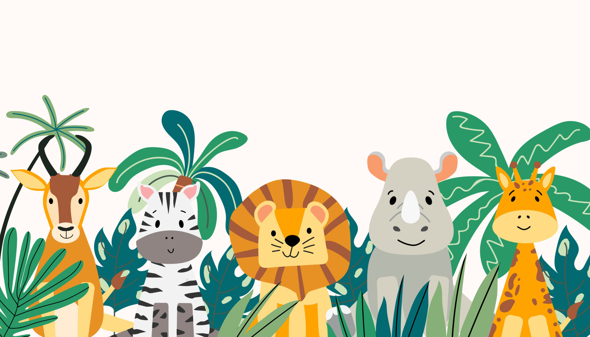 Cute Wild Animals Clipart
