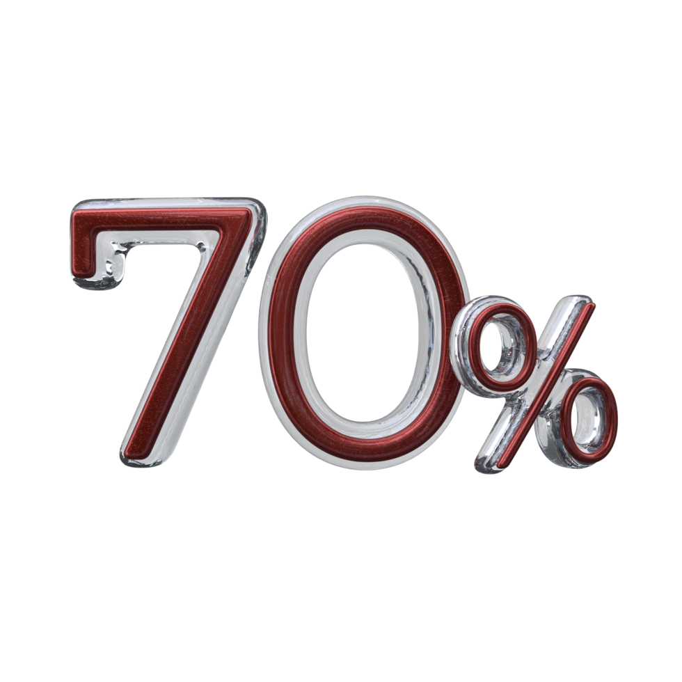 70 Percent 3D Render Transparent Background 23456579 PNG 70-percent-3d-render-transparent-background-23456579-png