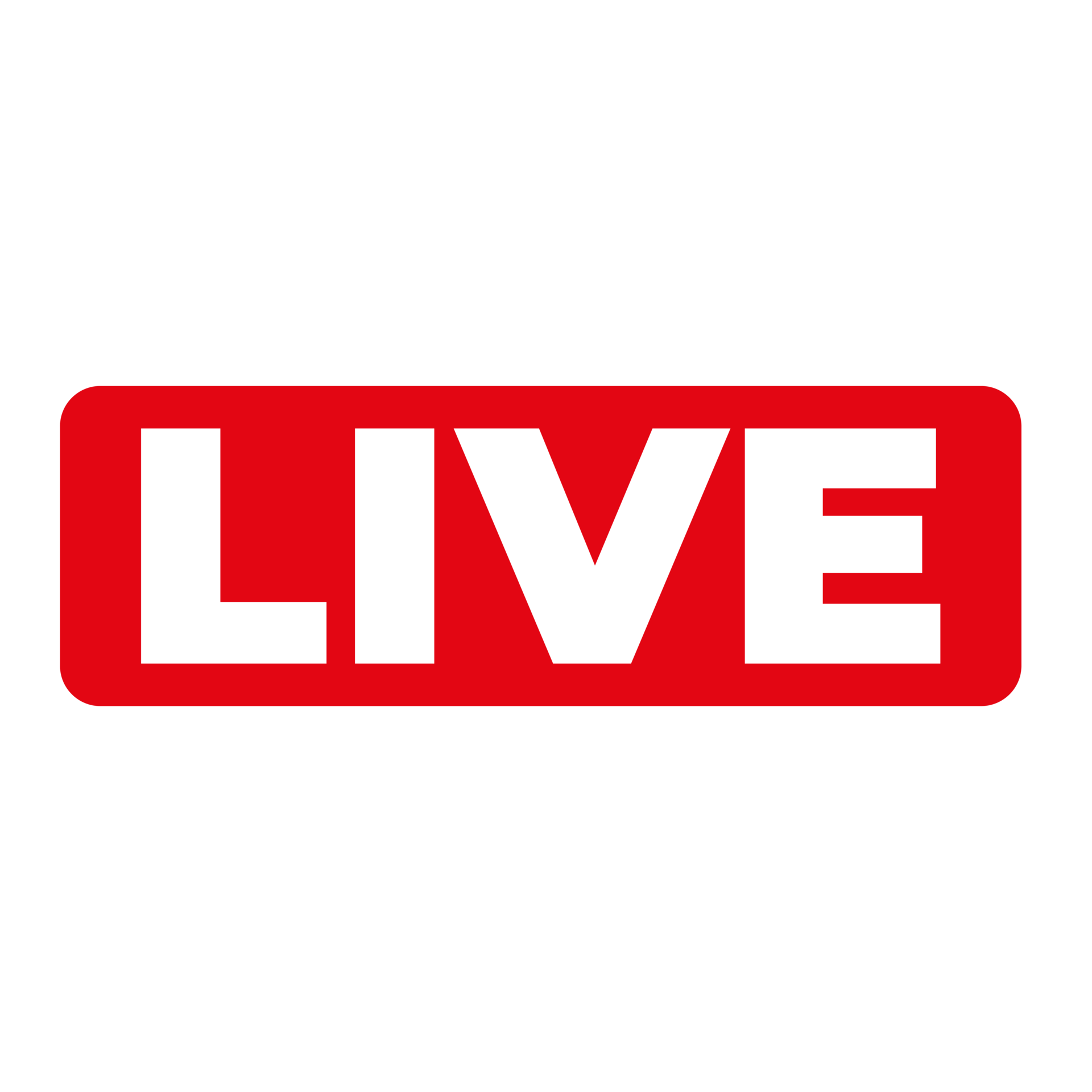 Red live button icon for TV and Streaming on a Transparent Background 23456822 PNG