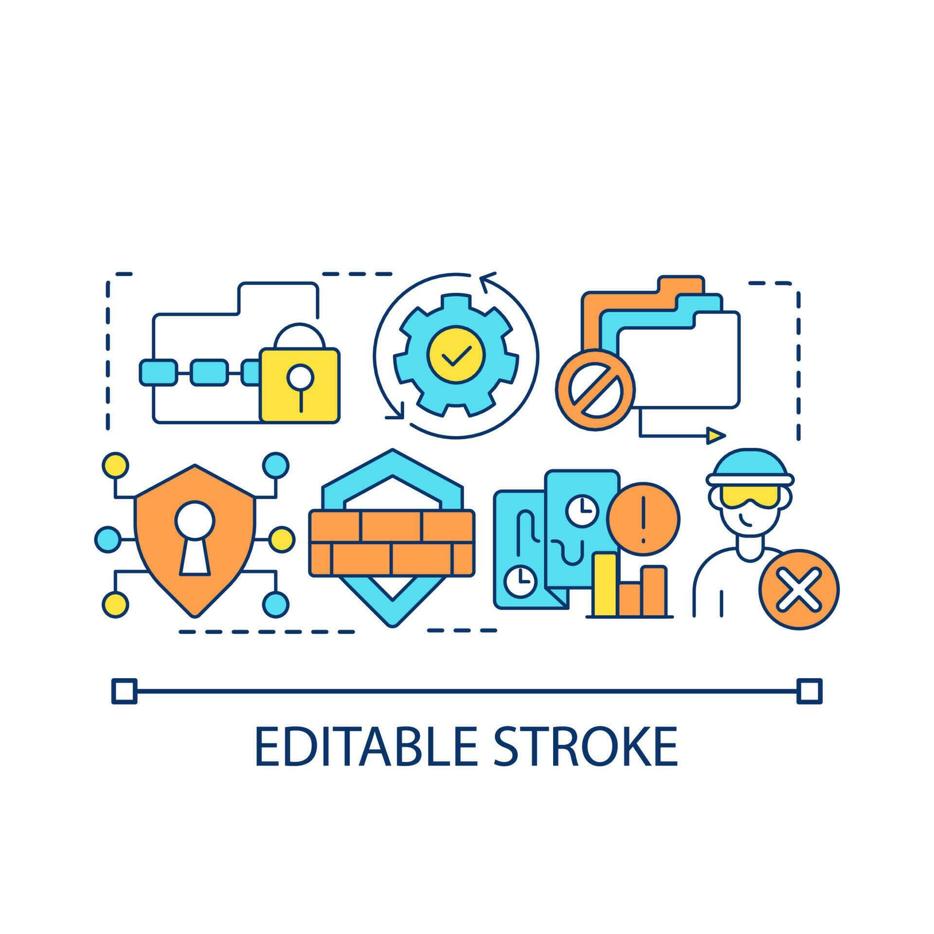 Improve data security concept icon. Protect personal files. Optimize ... Improve data security concept icon. Protect personal files. Optimize ...
