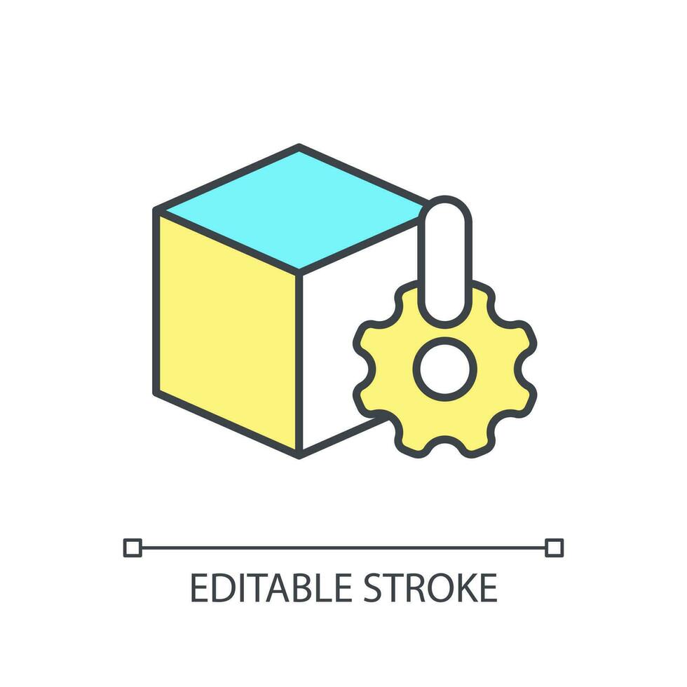 Prototype development RGB color icon. User experience. Digital product research. UX UI design ...