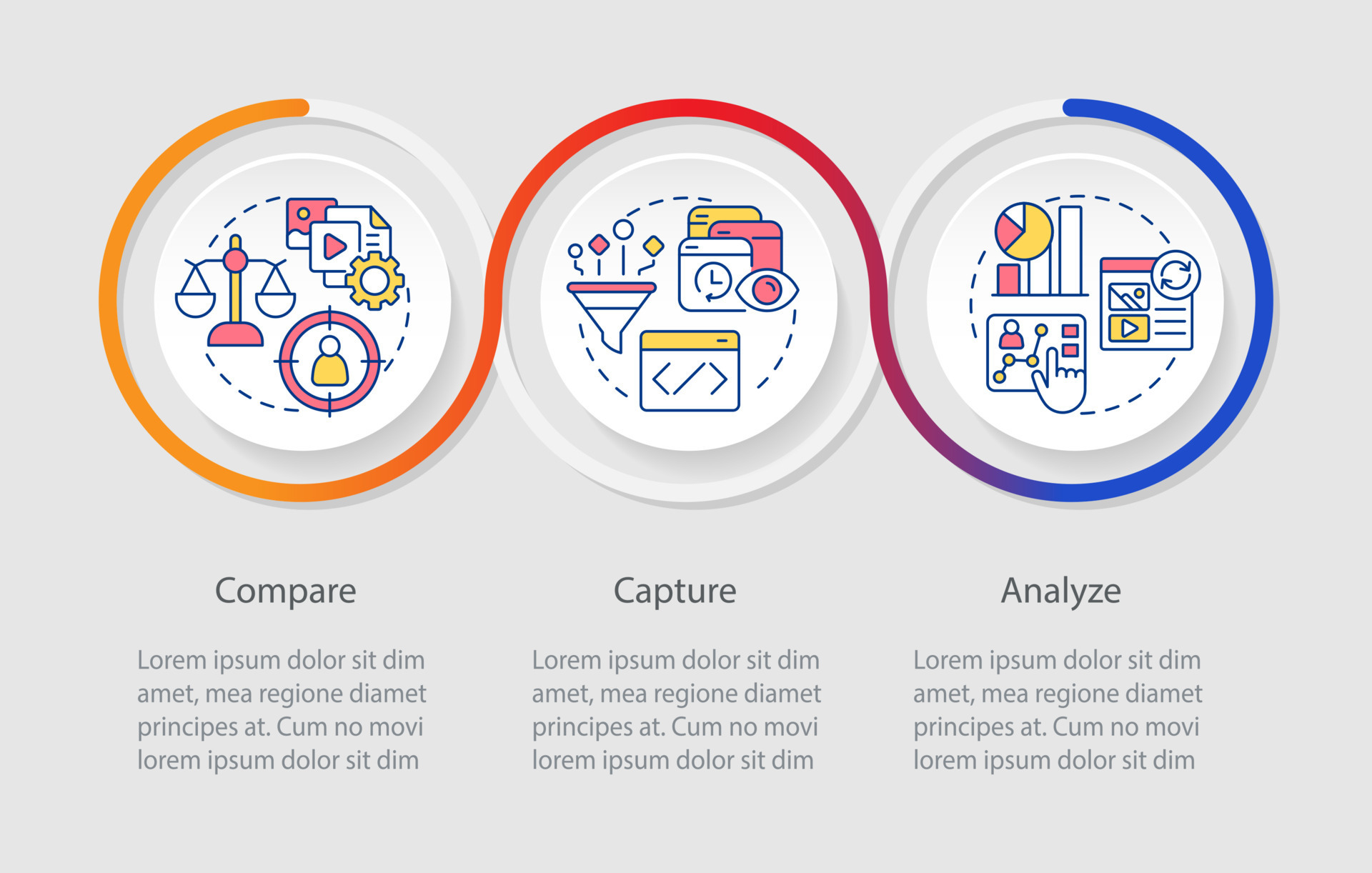 Personalized Marketing Analytic Loop Infographic Template Engagement