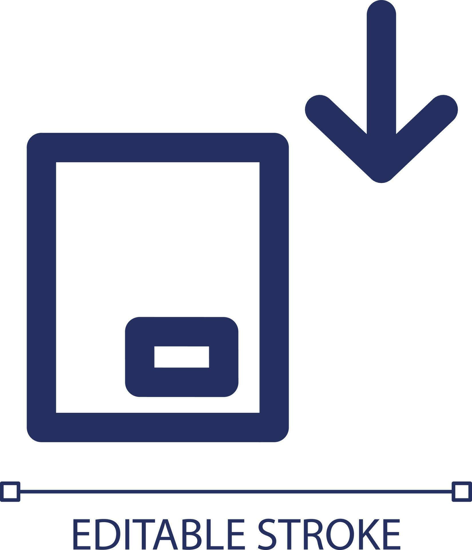 Load up with parcels linear ui icon. Transportation and courier service. Shipping. GUI, UX ...