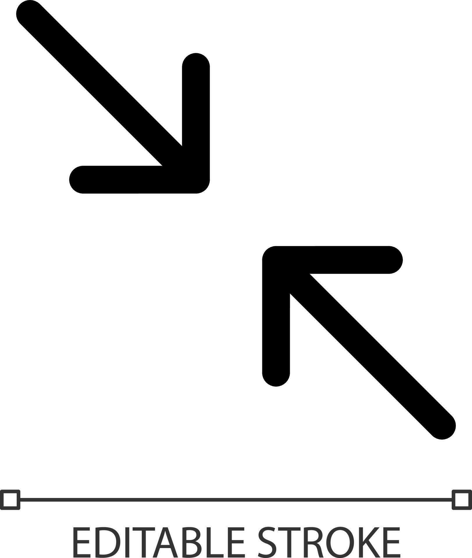 Exit Full Screen Mode White Linear Ui Icon Minimize Size Media Player Control Gui Ux Design