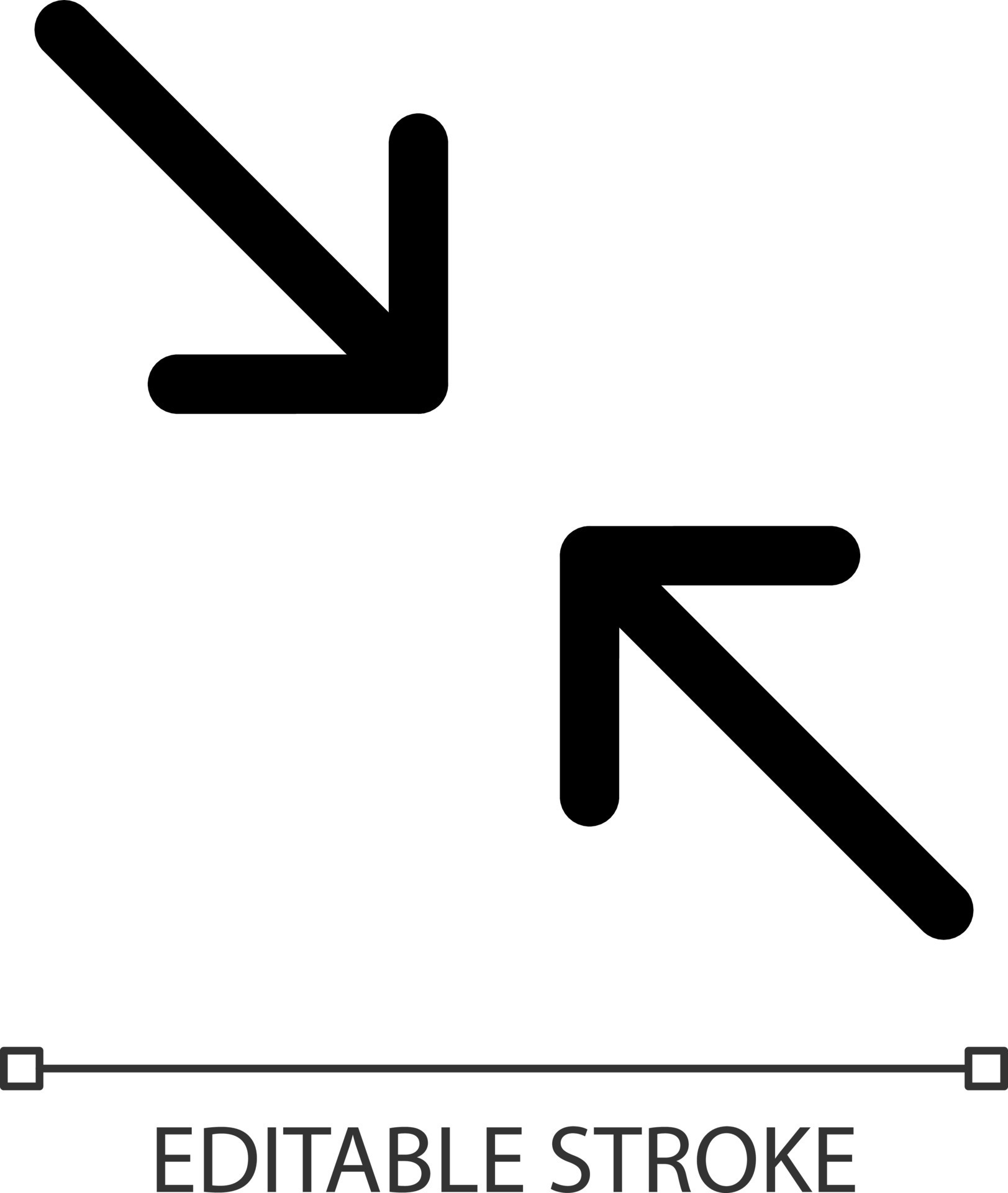 salida lleno pantalla modo blanco lineal ui icono. minimizar tamaño. medios de comunicación ...