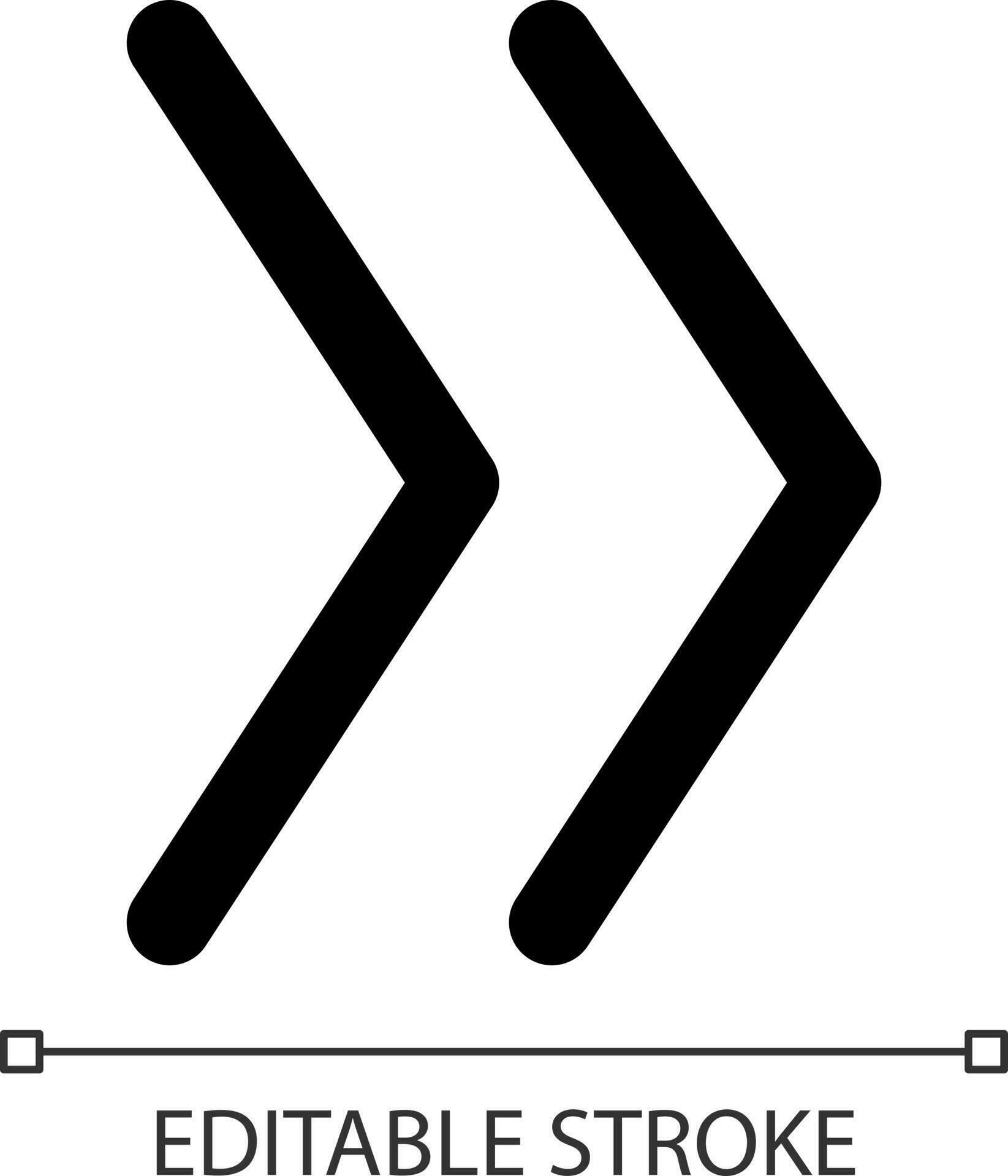 Skip to end white linear ui icon. Move to final song. Multimedia player control. GUI, UX design ...