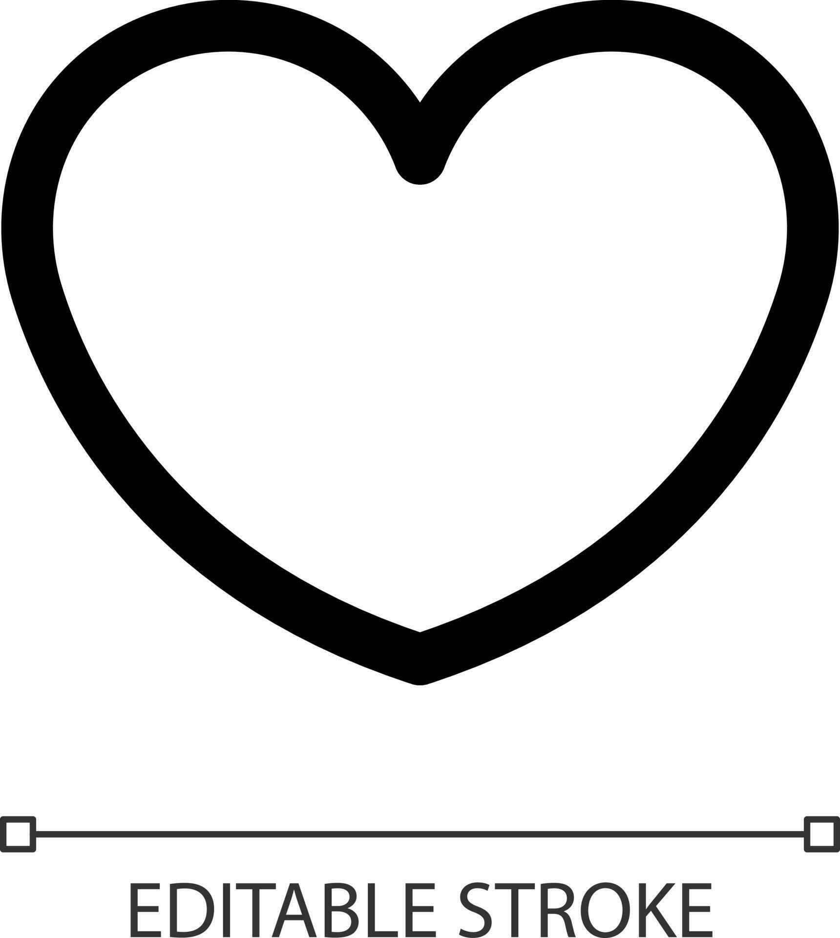 Like white linear ui icon. Favourite song and video. Multimedia player interface. GUI, UX design ...