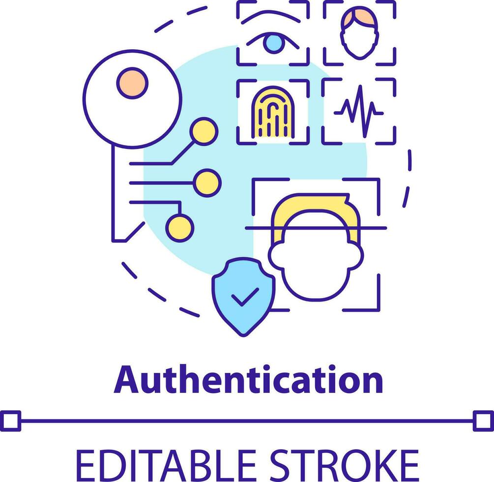 Authentication Concept Icon Identity Management Capability Abstract