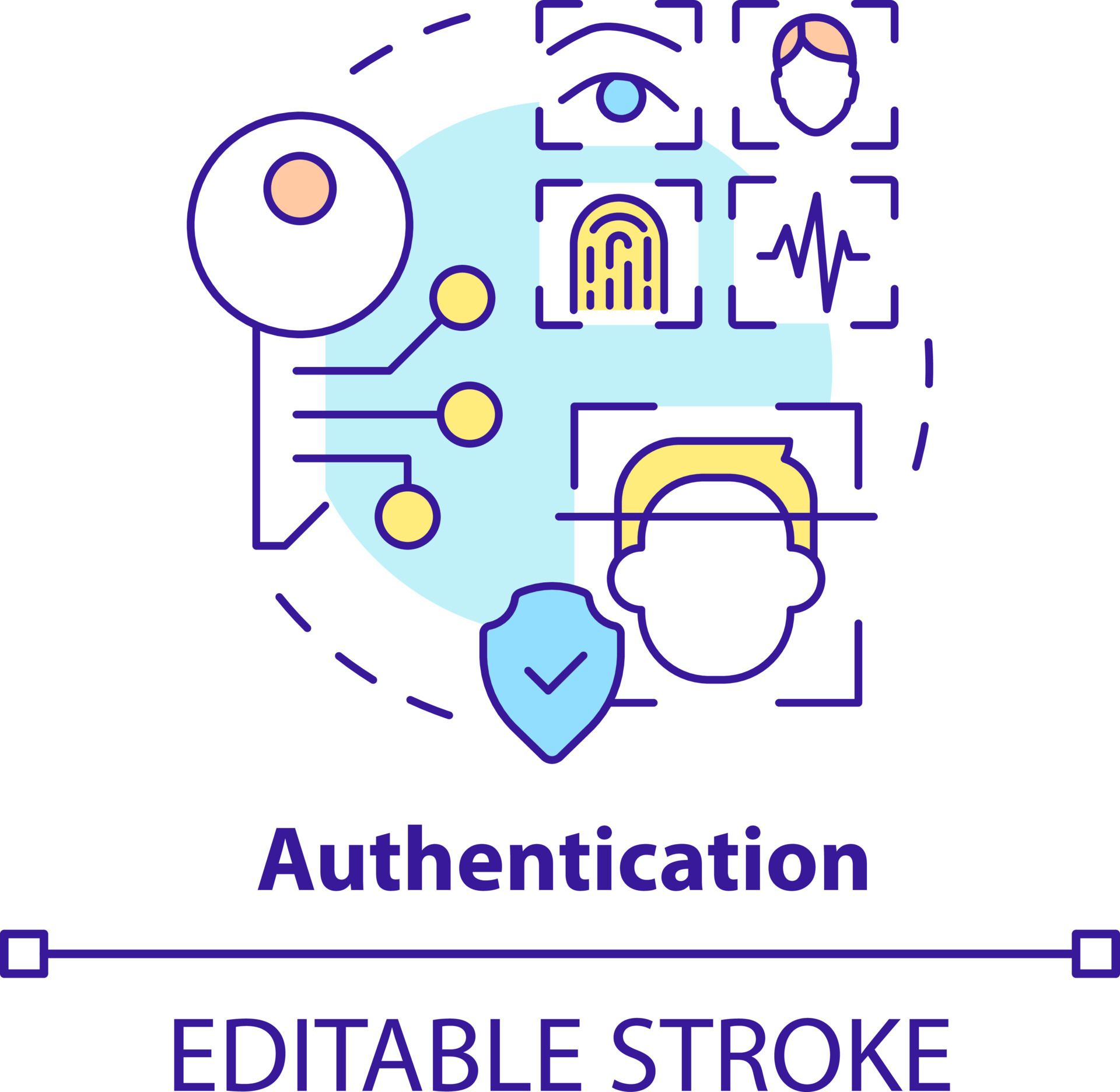 Authentication Concept Icon Identity Management Capability Abstract