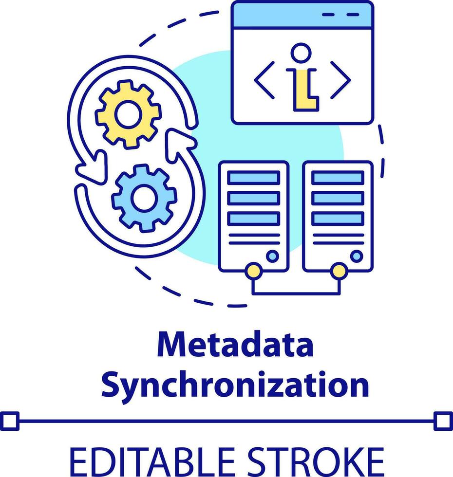 Metadata Synchronization Concept Icon Directory Service Abstract Idea