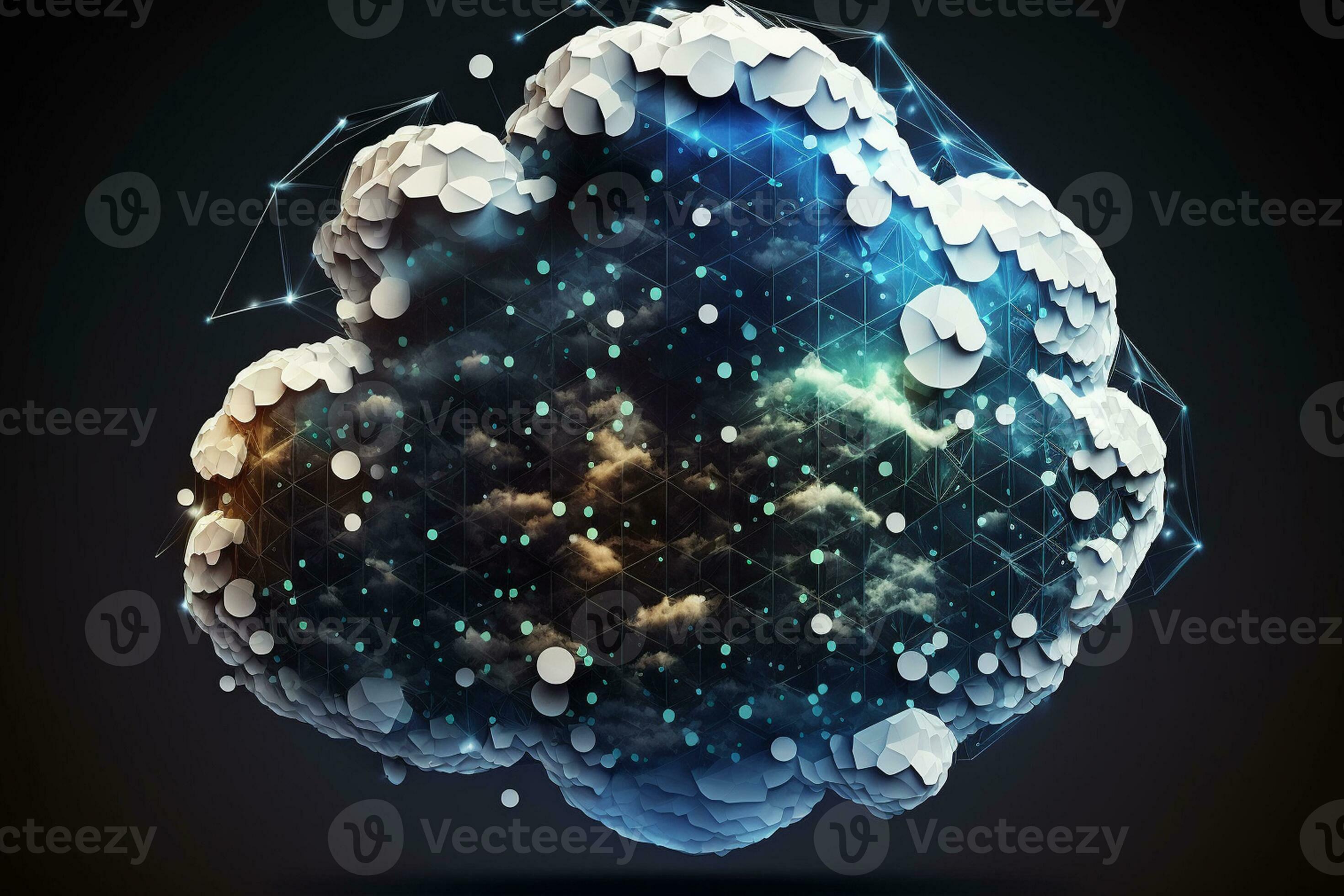 cloud computing technology concept transfer database to cloud AI Generated 23465406 Stock Photo ...