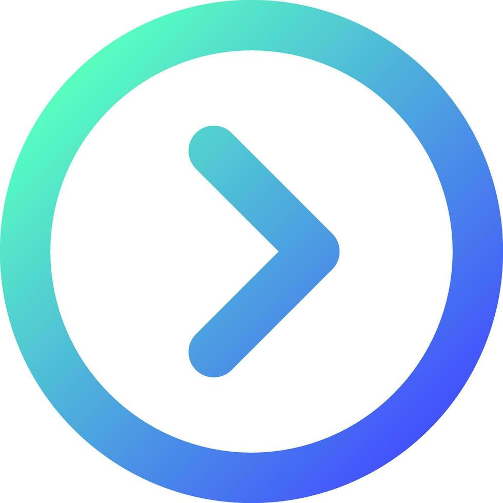 Arrow Right Button Pixel Perfect Gradient Linear Ui Icon Next Track Toolbar Control Menu