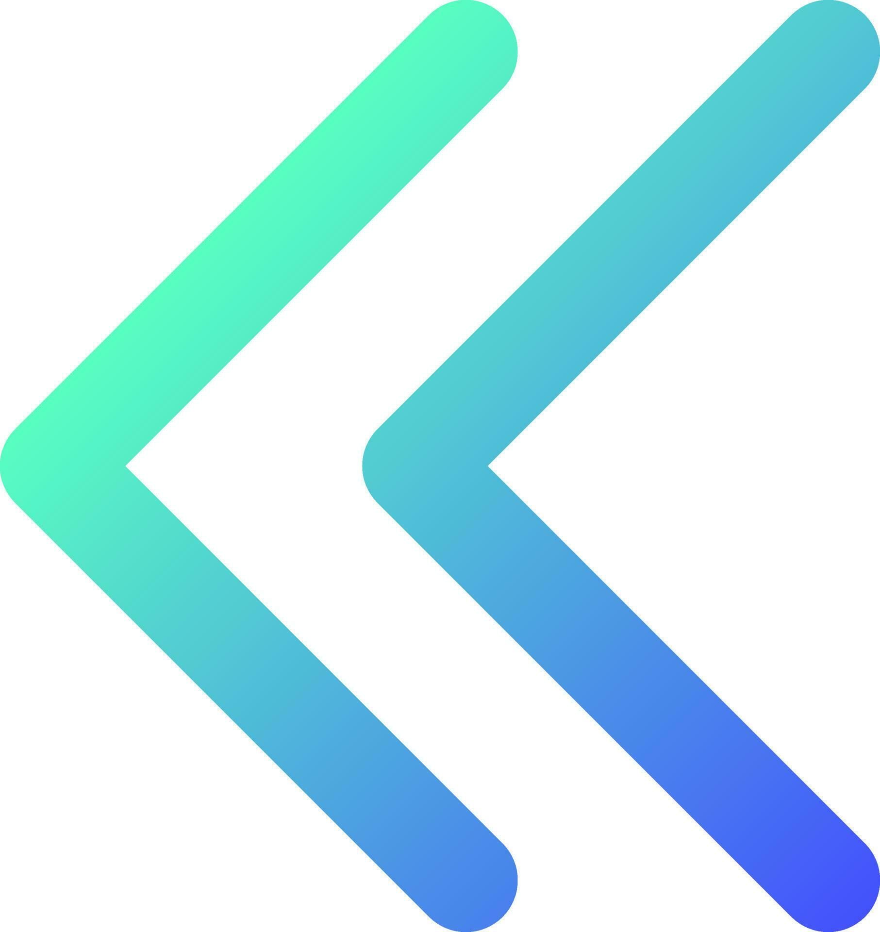Left double arrow pixel perfect gradient linear ui icon. Double ... Left double arrow pixel perfect gradient linear ui icon. Double ...
