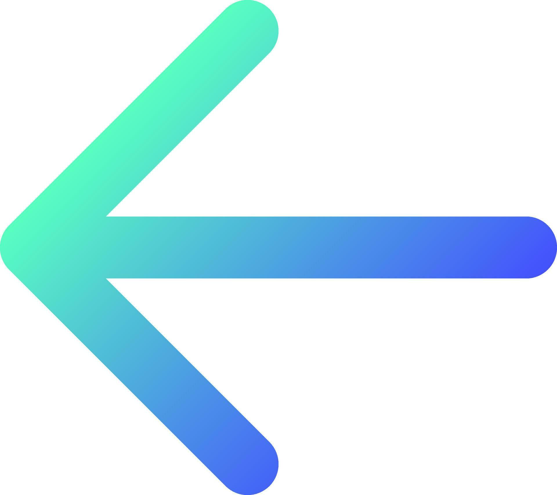 Leftwards Arrow Pixel Perfect Gradient Linear Ui Icon Pressing Left Setting Menu Selection