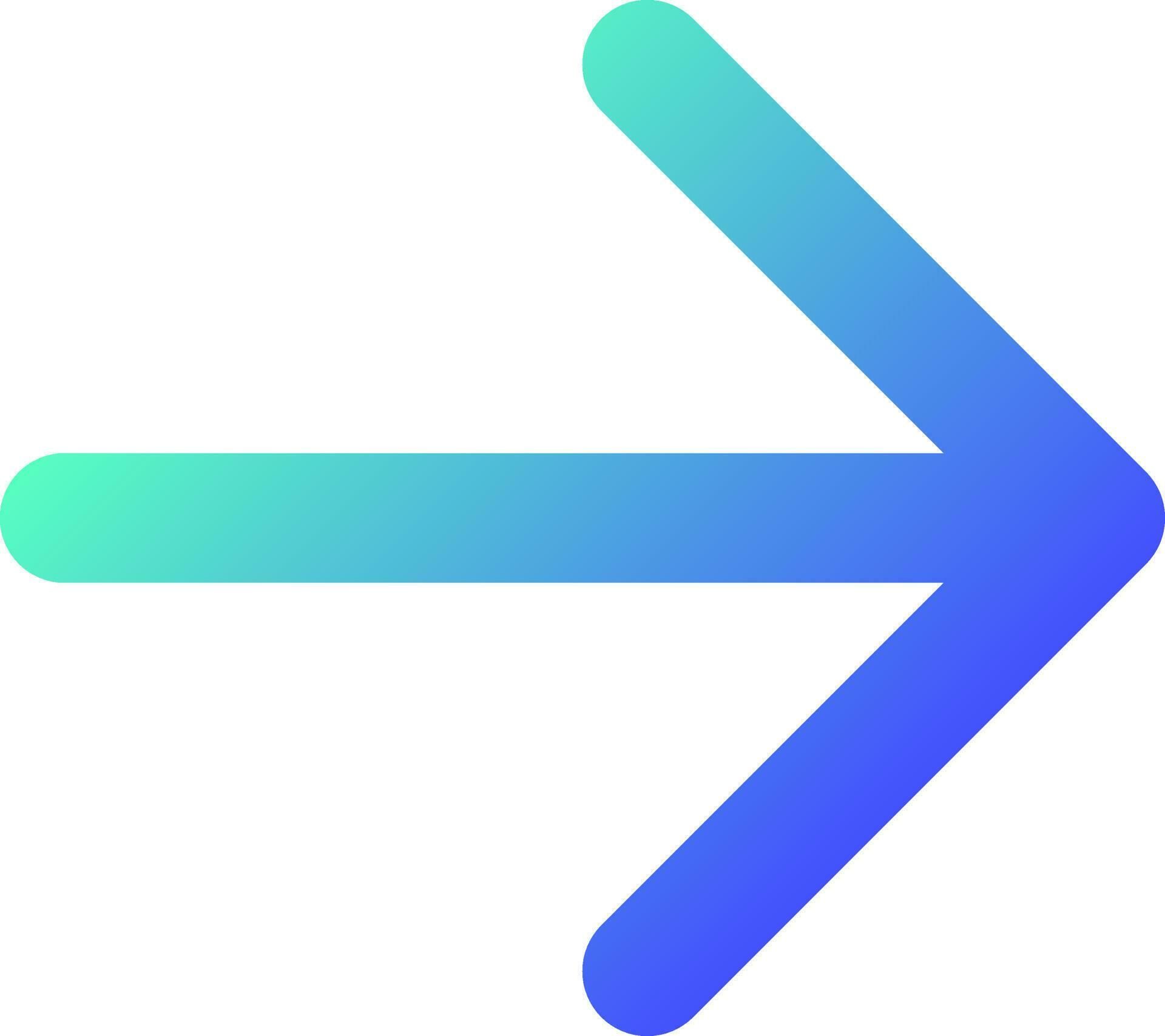 Rightwards Arrow Pixel Perfect Gradient Linear Ui Icon Pressing Right Setting Menu Navigation