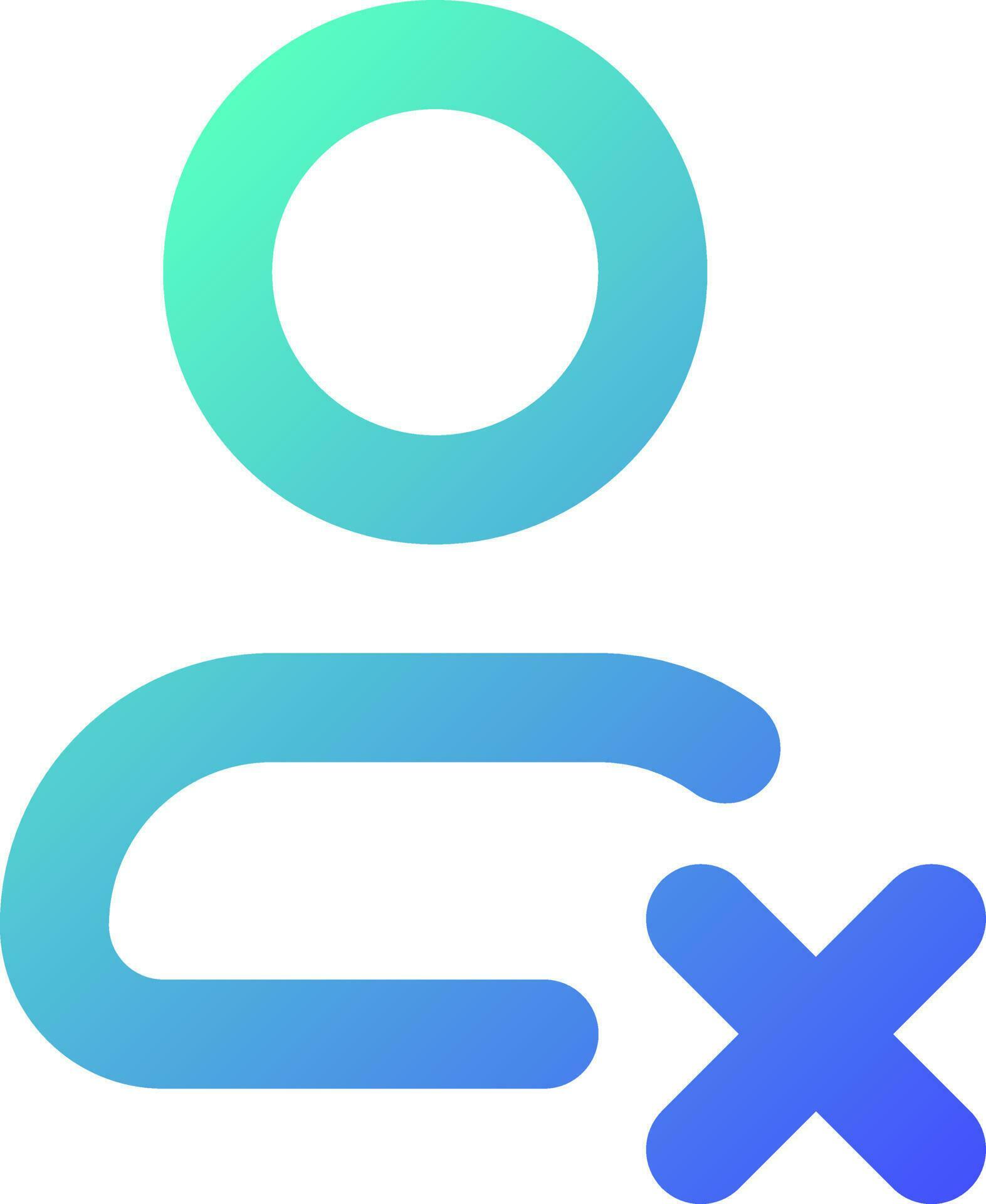 Delete contact pixel perfect gradient linear ui icon. Remove account. Address book. Wipe phone ...