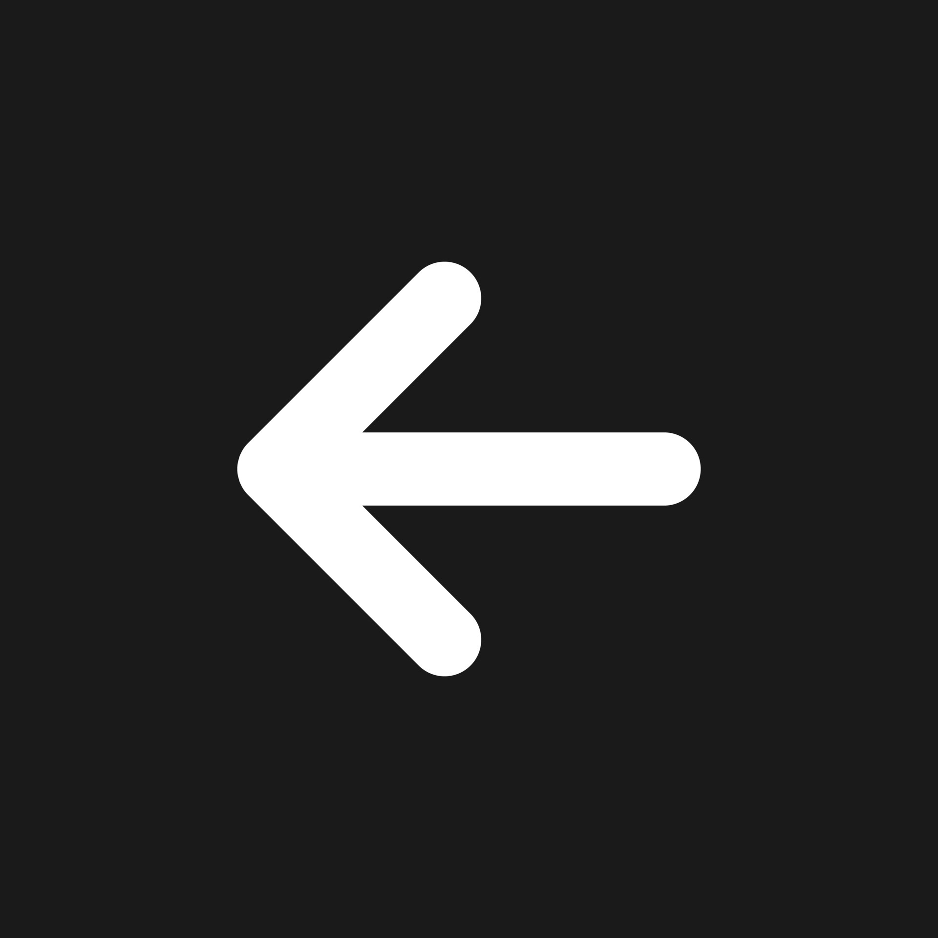Leftwards Arrow Dark Mode Glyph Ui Icon Setting Menu Selection Mode User Interface Design