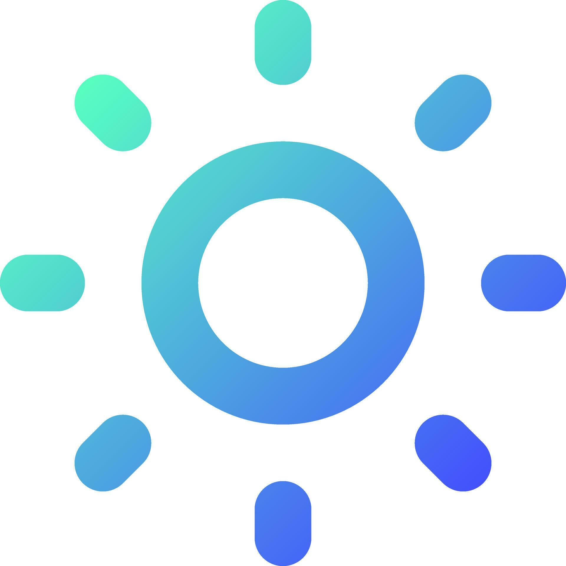 Light Mode Pixel Perfect Gradient Linear Ui Icon Daytime Theme Adjust Screen Brightness Line
