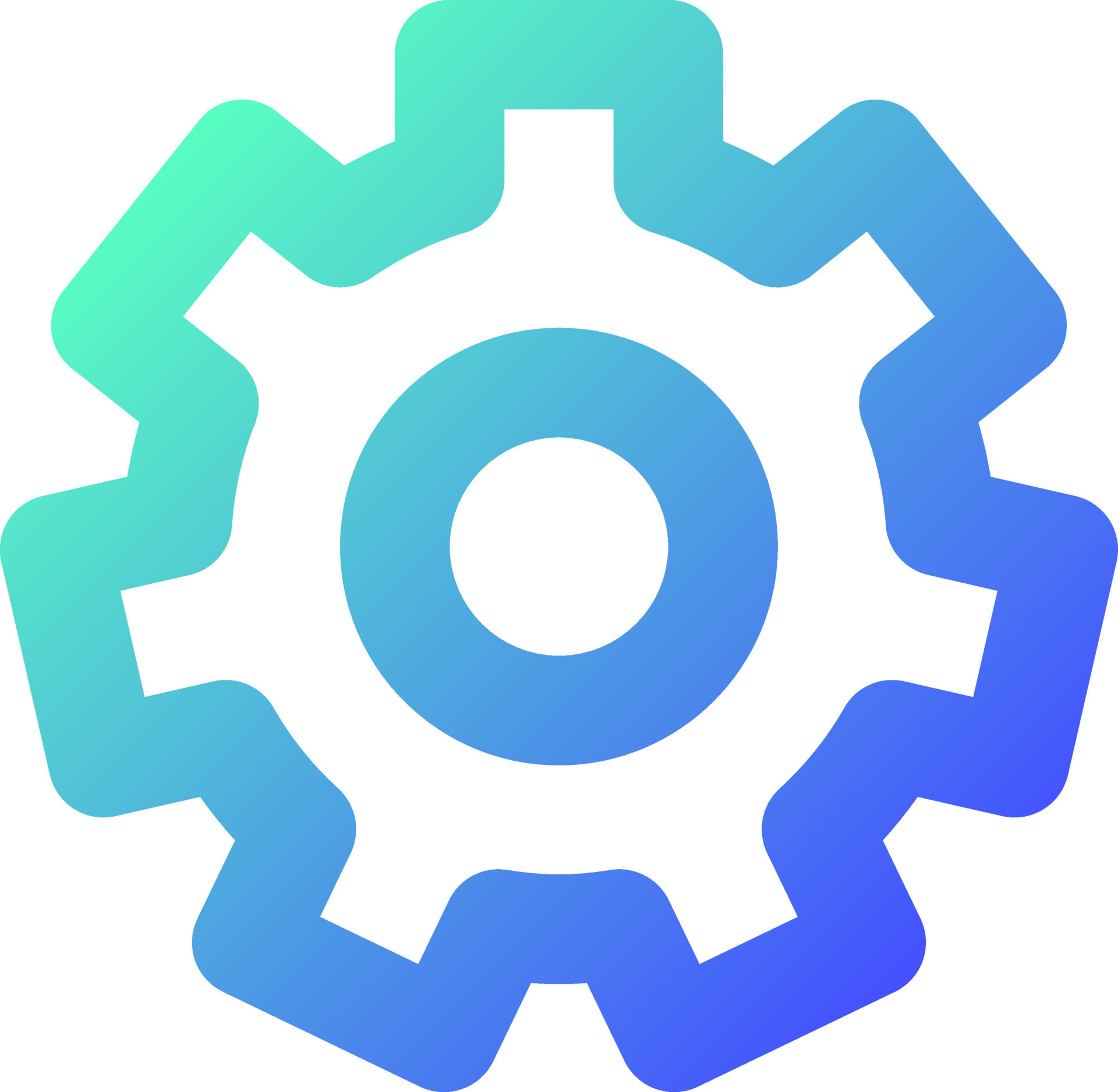 Settings Gear Pixel Perfect Gradient Linear Ui Icon Device Configuration Developer Mode Setup 6481