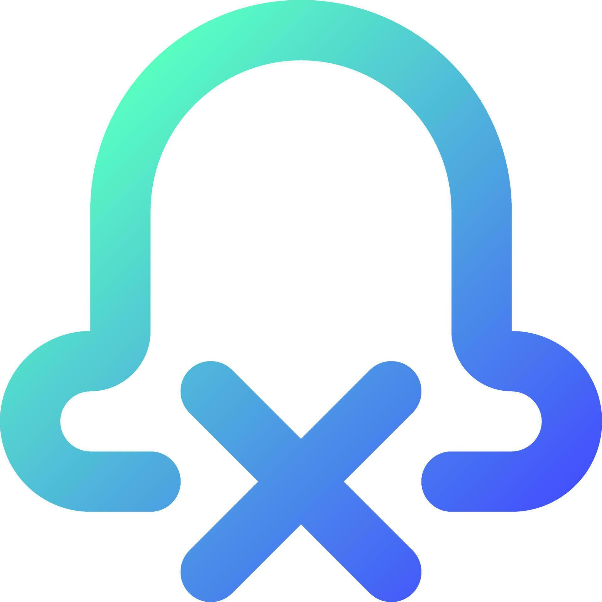 Silent Notifications Pixel Perfect Gradient Linear Ui Icon Disable