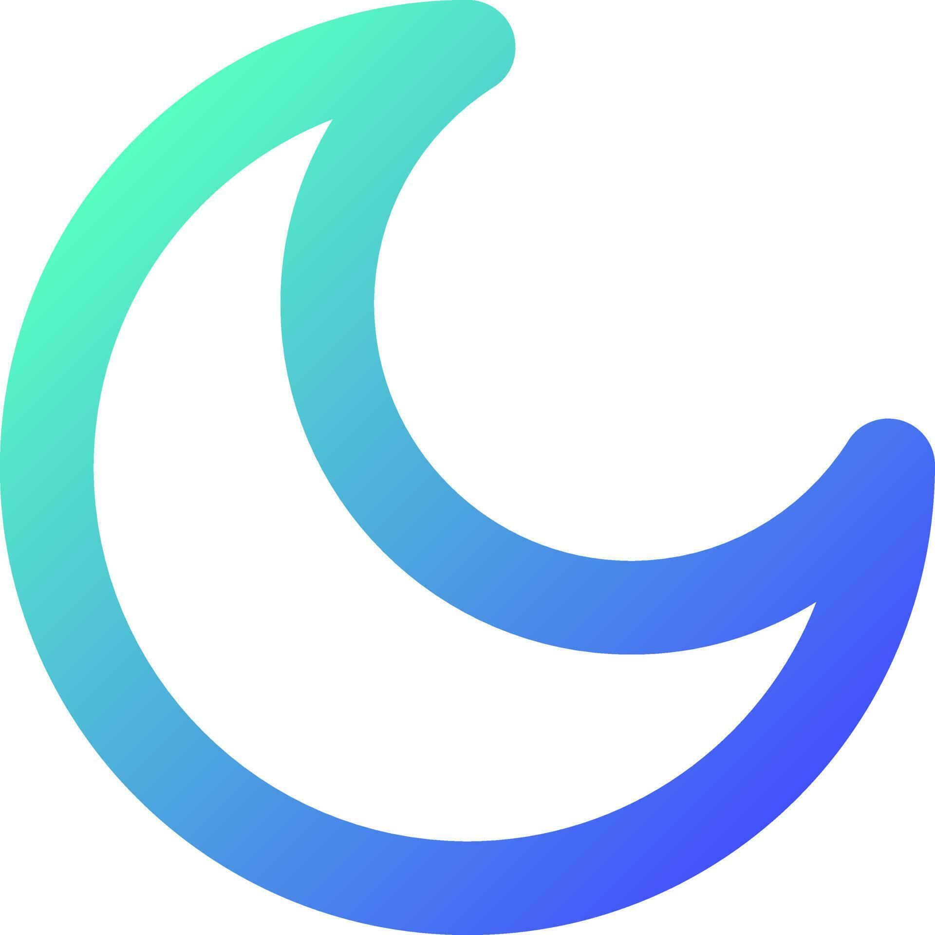 Night mode pixel perfect gradient linear ui icon. Nighttime theme. Moon option. Screen darkness ...