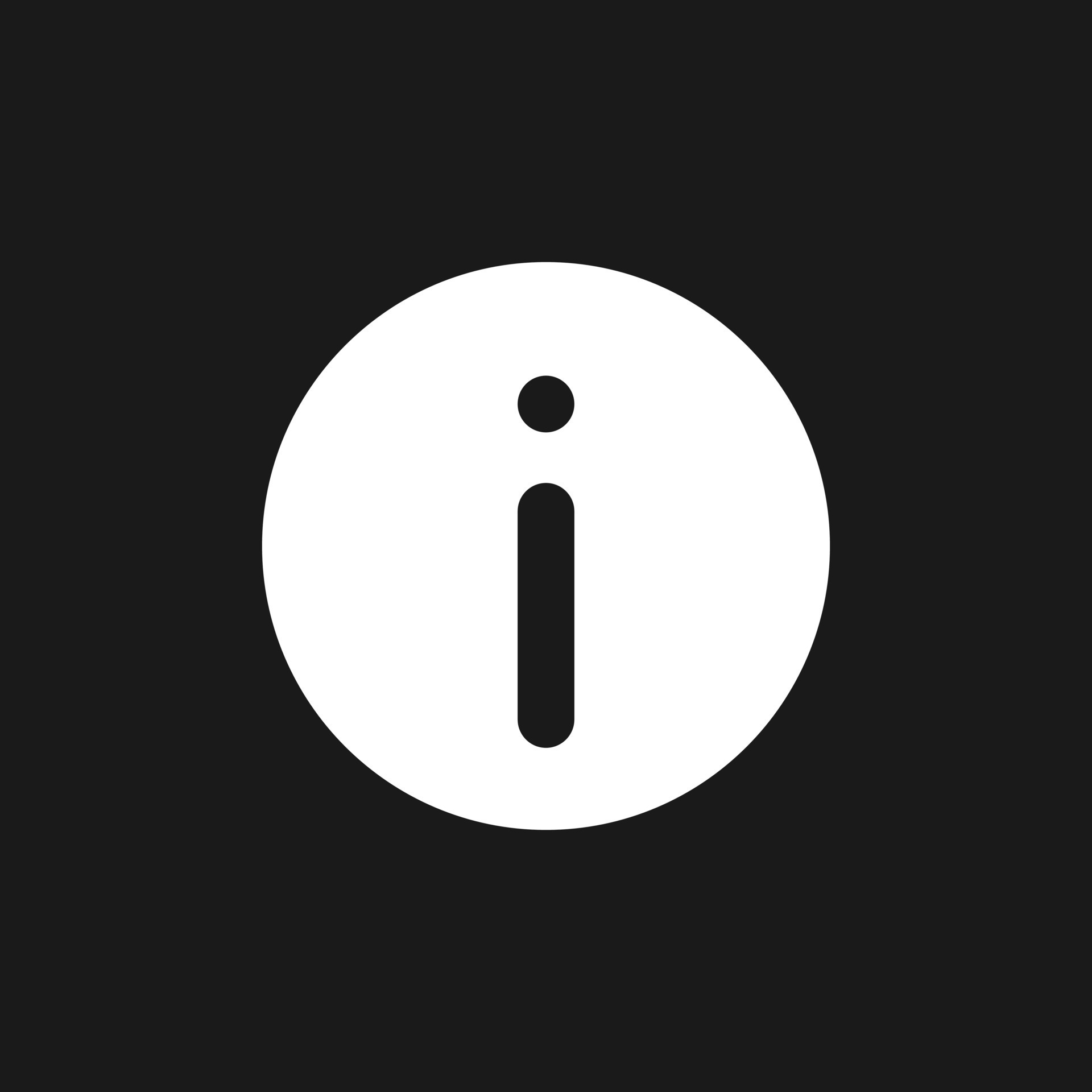 Info Dark Mode Glyph Ui Icon Additional Information Show Helpful Text User Interface Design